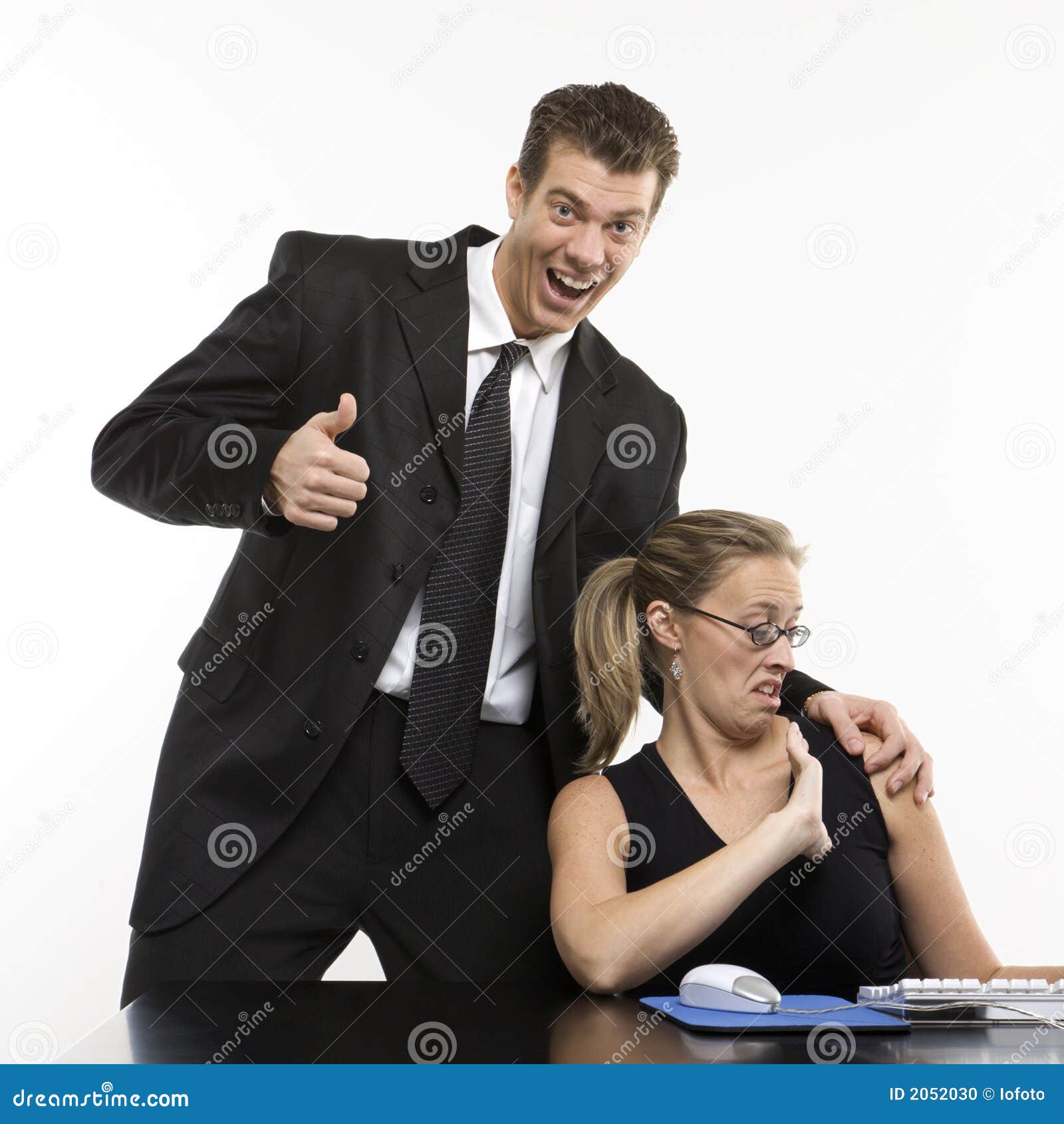 Man harassing woman stock photo. Image of harassment, businessman - 2052030