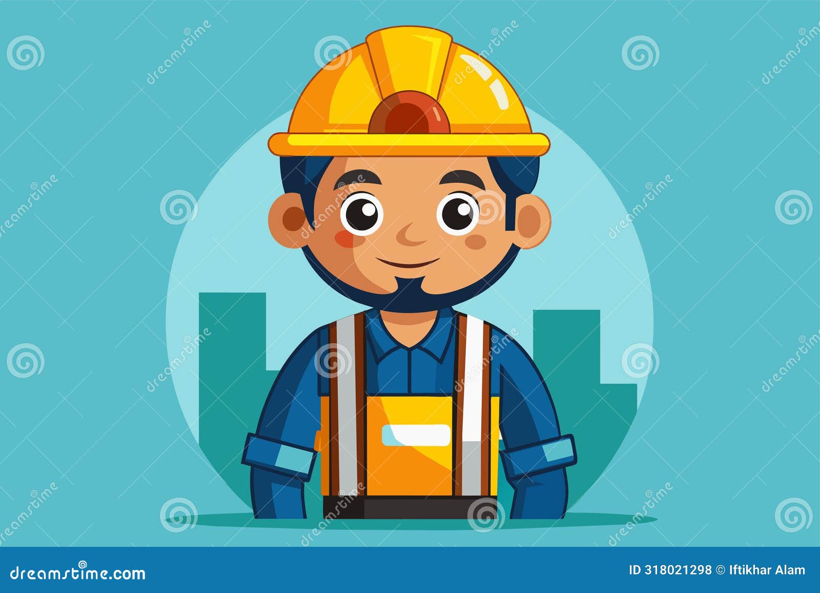 A Man in a Hard Hat Holding a Tablet at a Construction Site ...