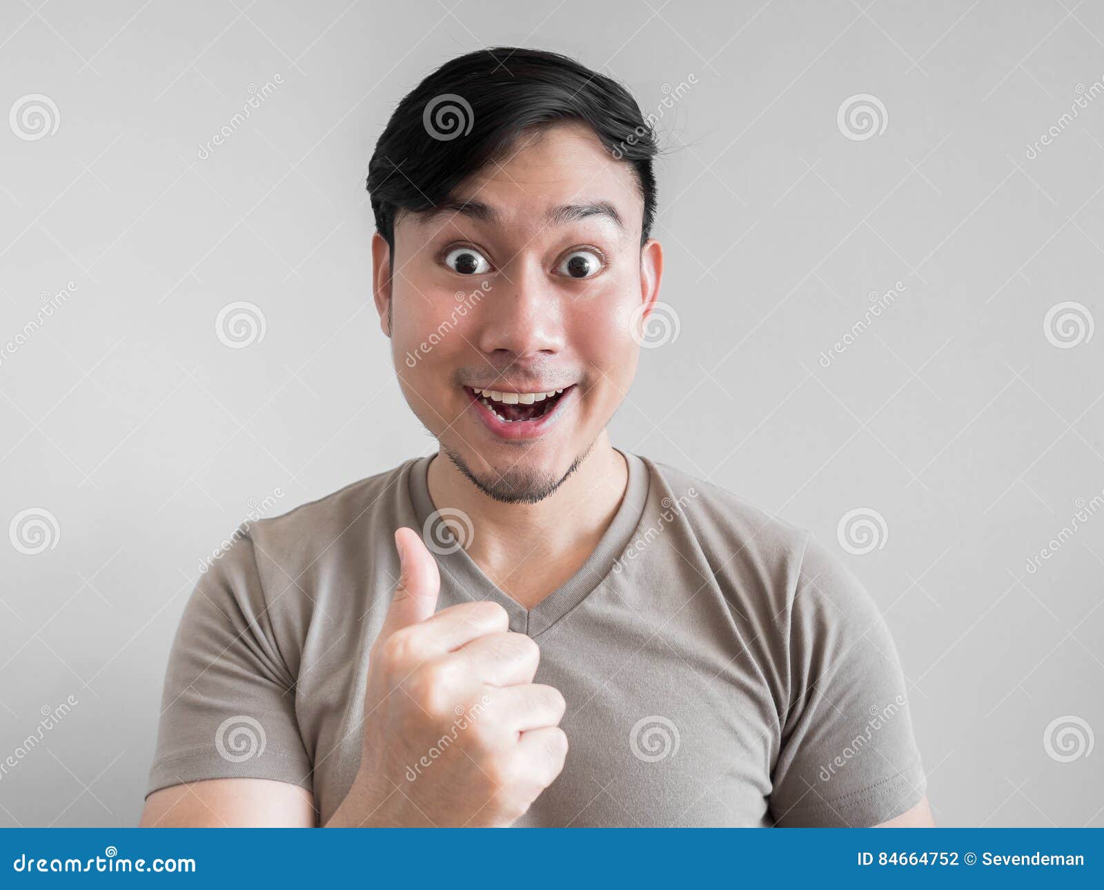 Man has an idea. stock photo. Image of confident, energy - 84664752