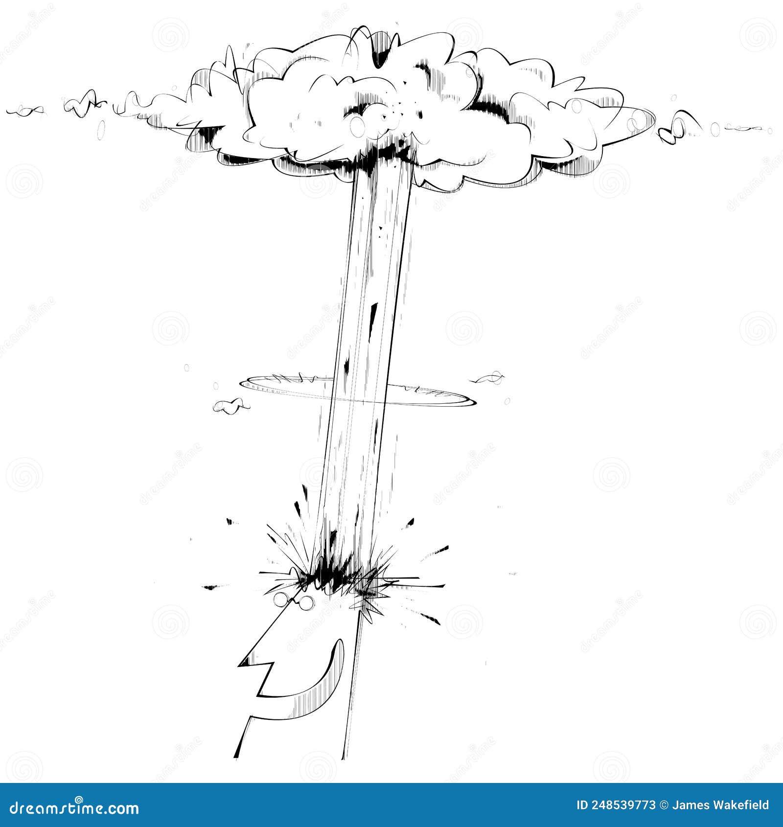 Man Has Idea and His Head Explodes Stock Vector - Illustration of boom ...
