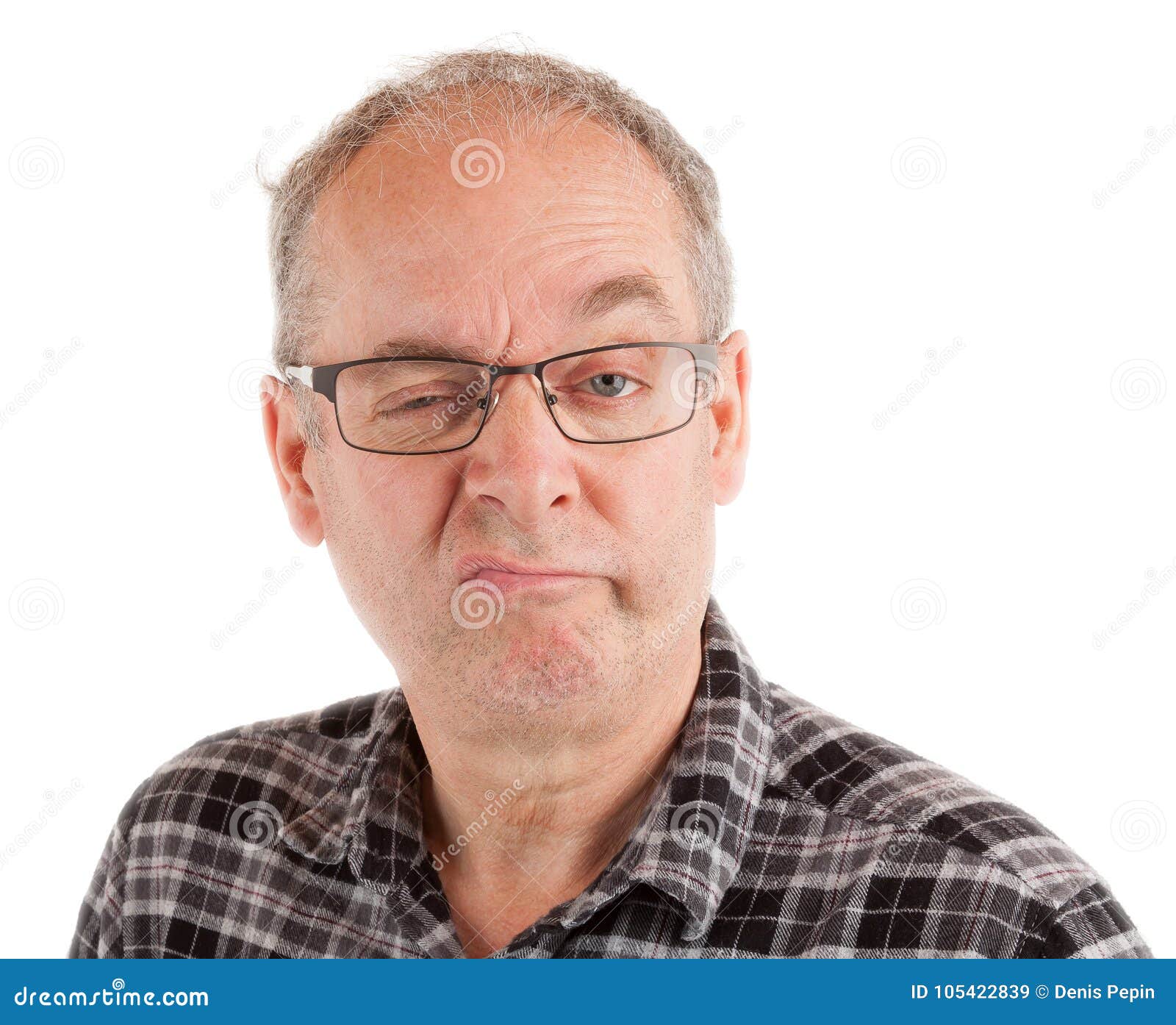 Man is Skeptical about Something Stock Image - Image of interested ...