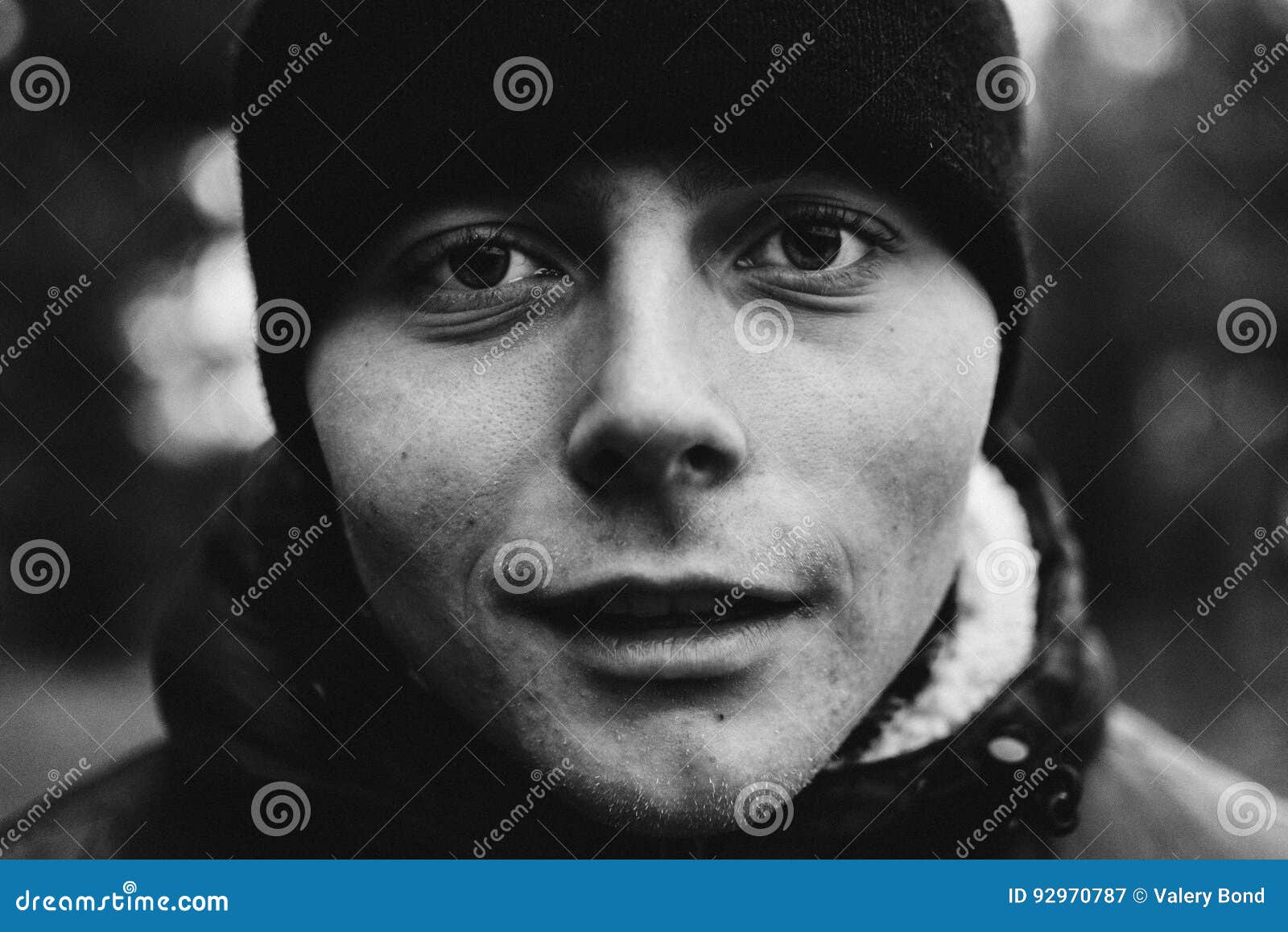 Man in Hat stock image. Image of alone, beauty, park - 92970787