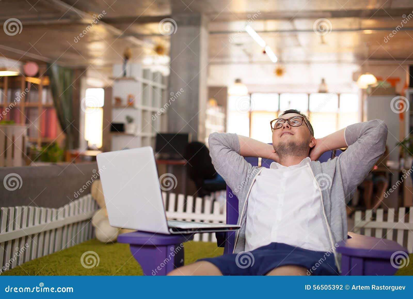 Man Have Rest in Startup Office Stock Photo - Image of fashion, indoors ... Man Have Rest in Startup Office Stock Photo - Image of fashion, indoors ...