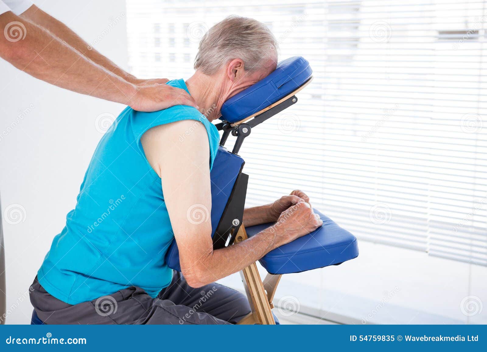 Man having back massage stock image. Image of adult, medical - 54759835
