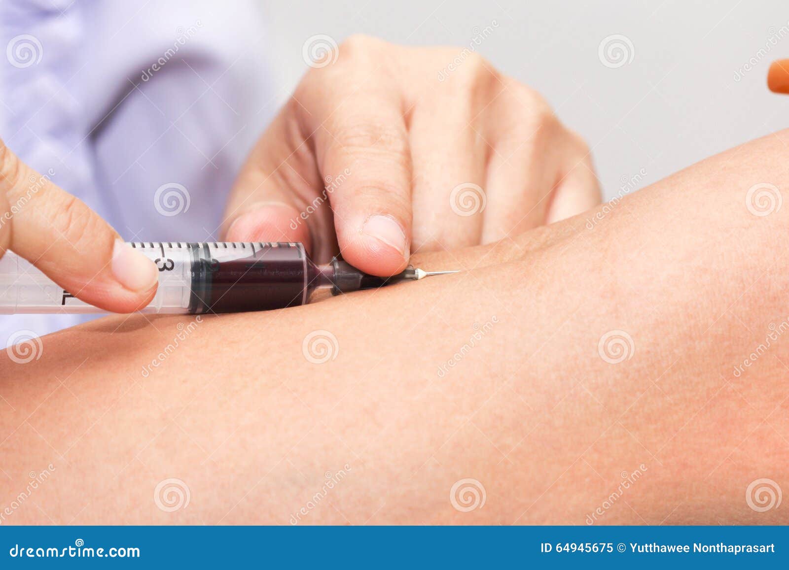Man having blood test stock image. Image of sick, pain - 64945675