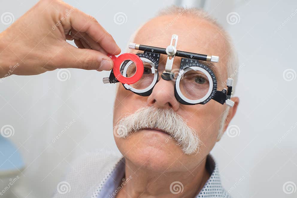 Man having eye test stock image. Image of specialist - 99327397