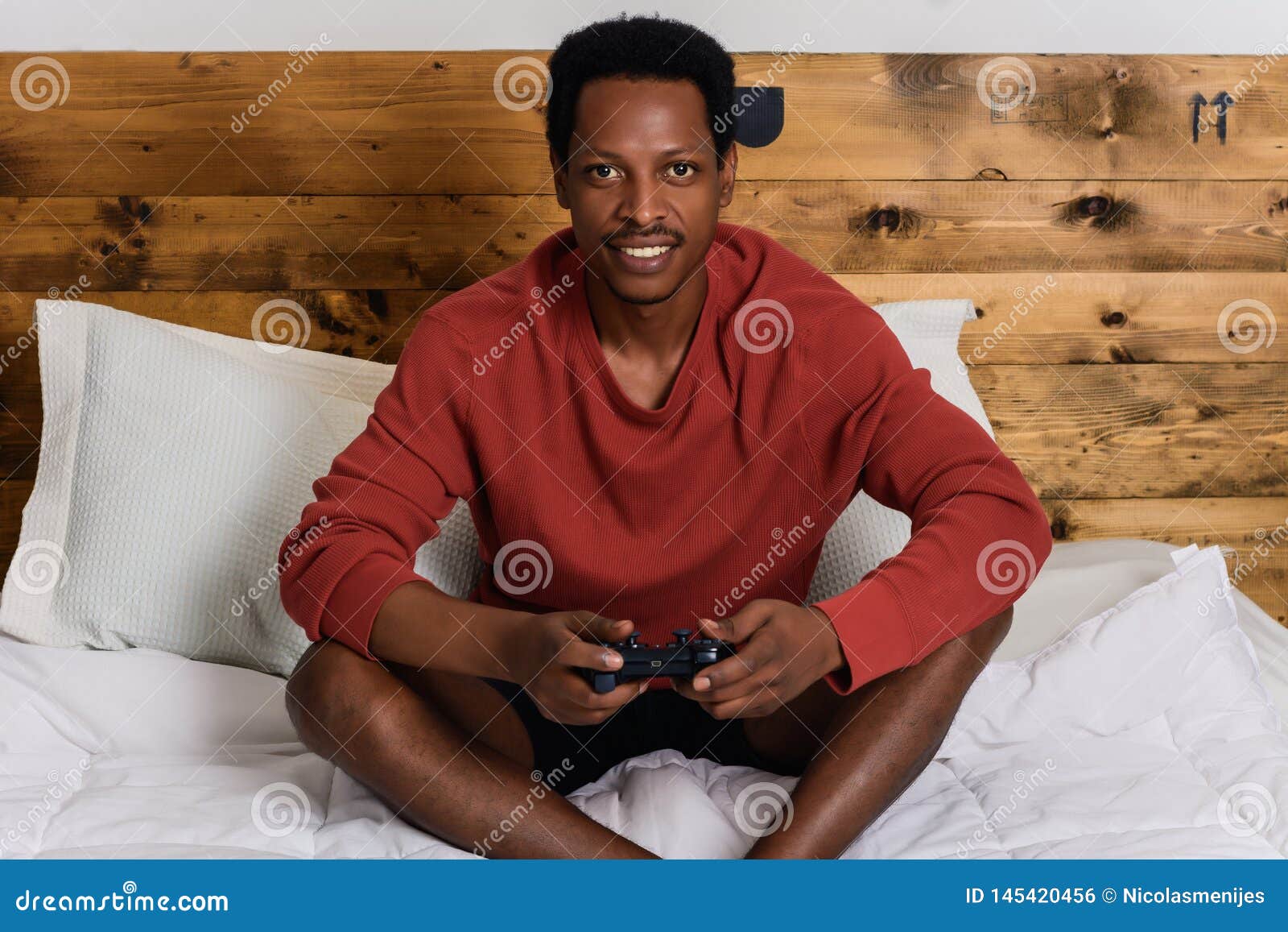 Man Having Fun Playing Games Stock Photo - Image of control, attractive ...