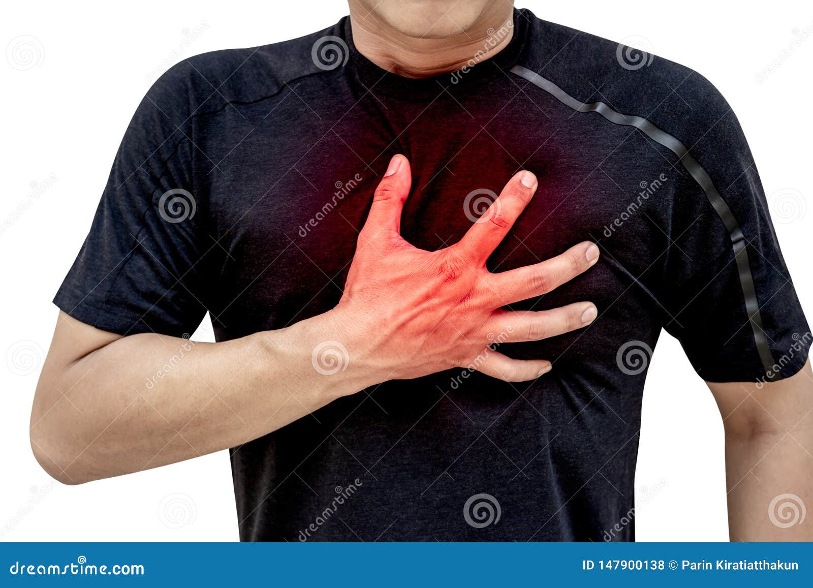 Man Having a Heart Attack after Work without Break Stock Photo - Image ...