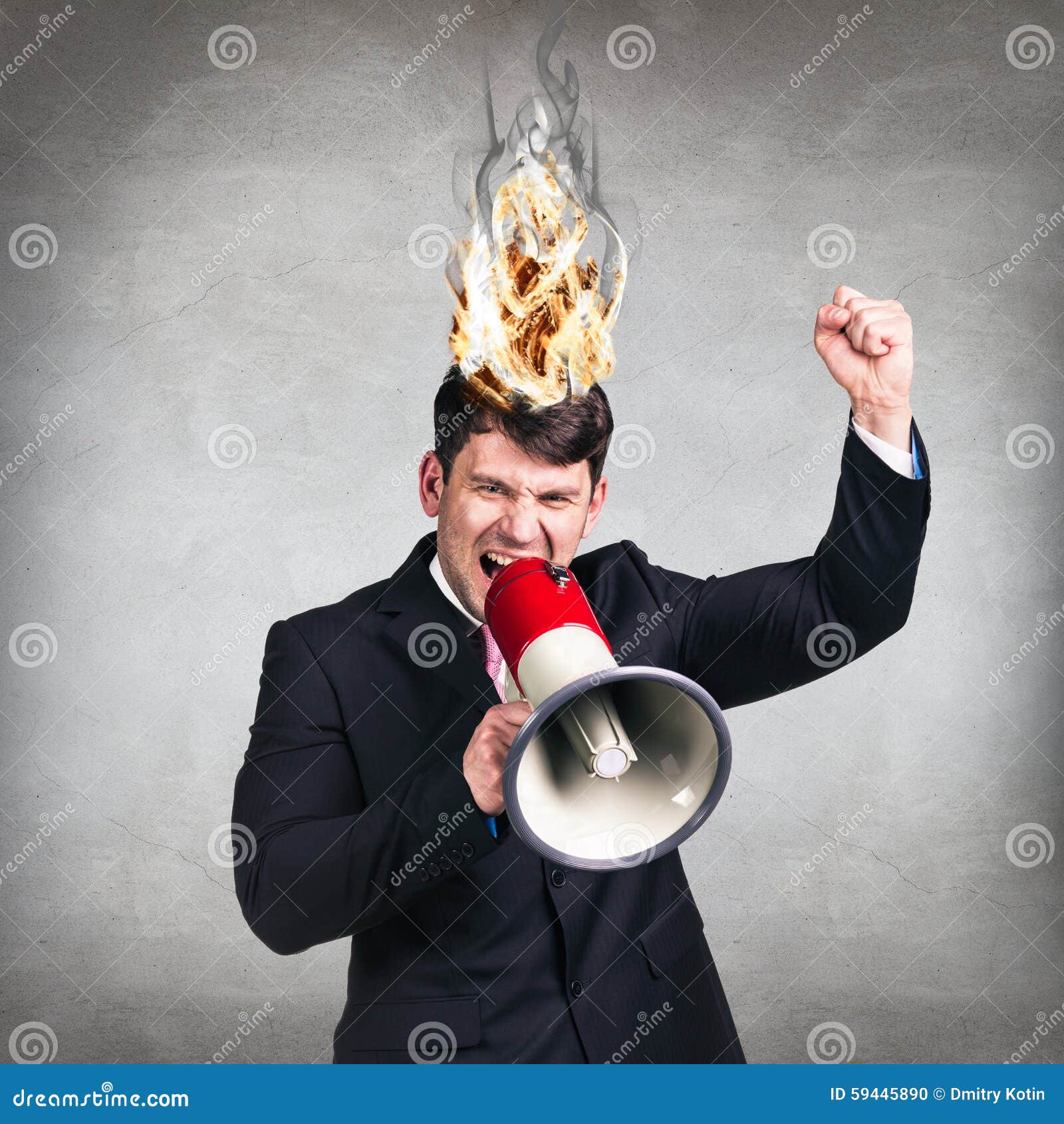 Man Having His Brain Fire Stress Stock Photos - Free & Royalty-Free ...