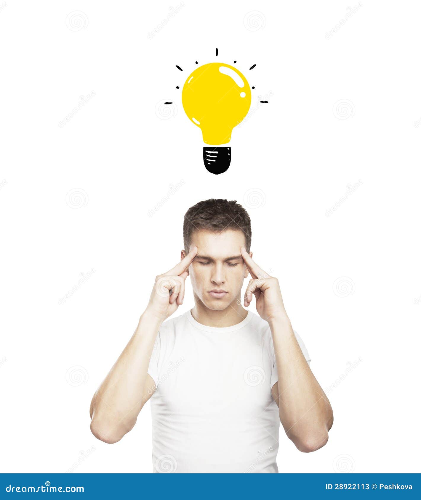 Man having idea stock image. Image of conceptual, innovation - 28922113 Man having idea stock image. Image of conceptual, innovation - 28922113