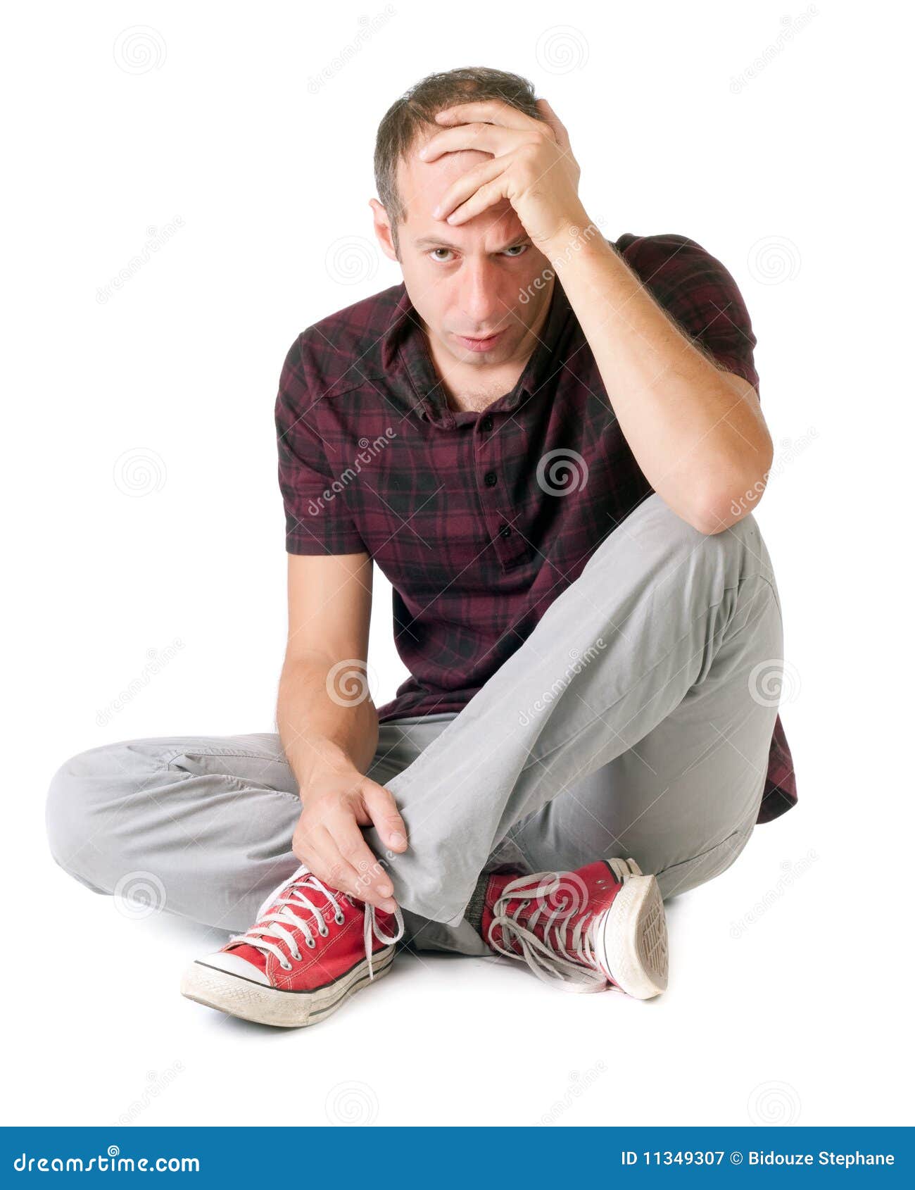 Man having problems stock image. Image of problem, isolated - 11349307