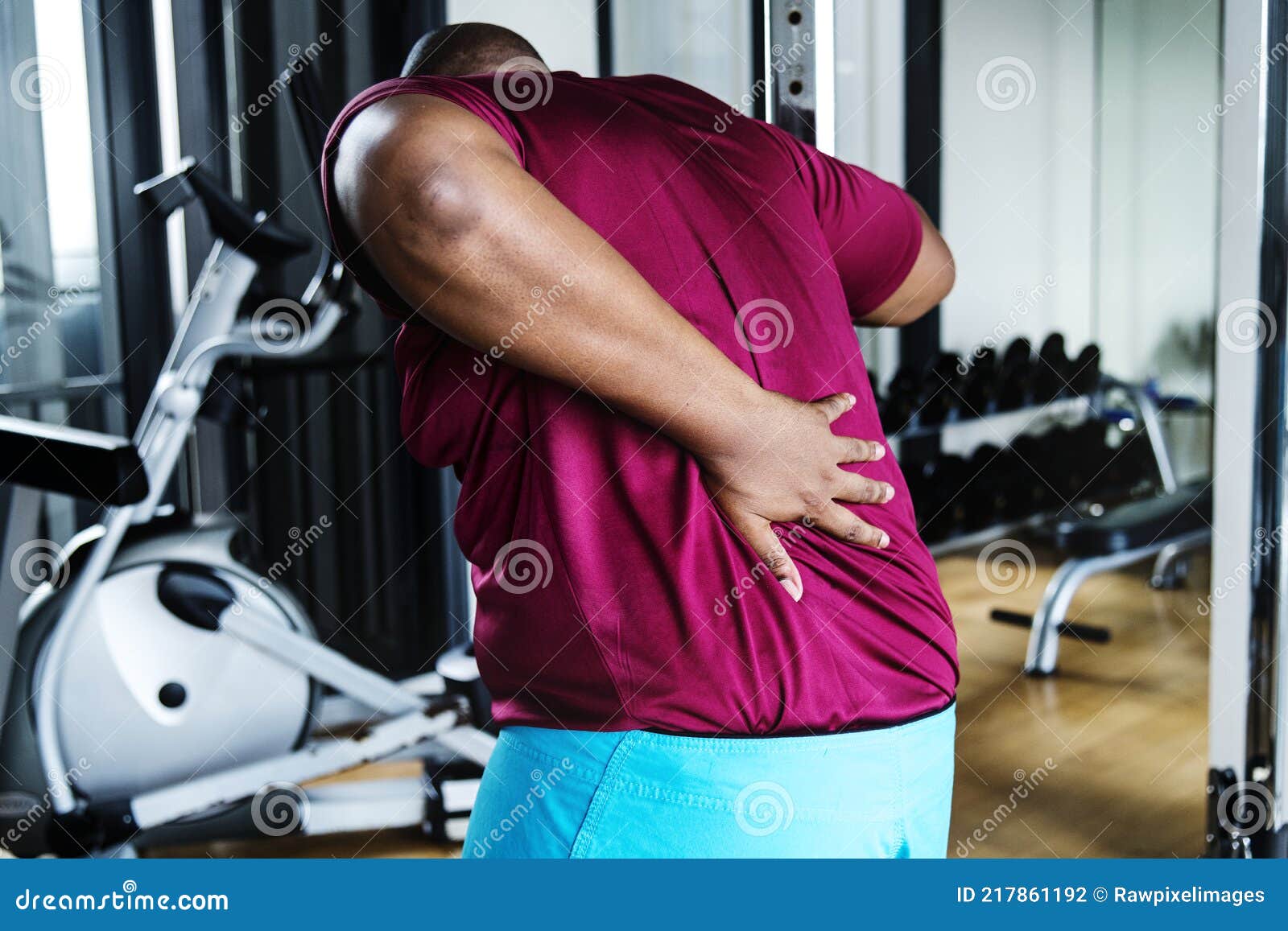 Man Having Problems with His Back Stock Photo - Image of exercise ...