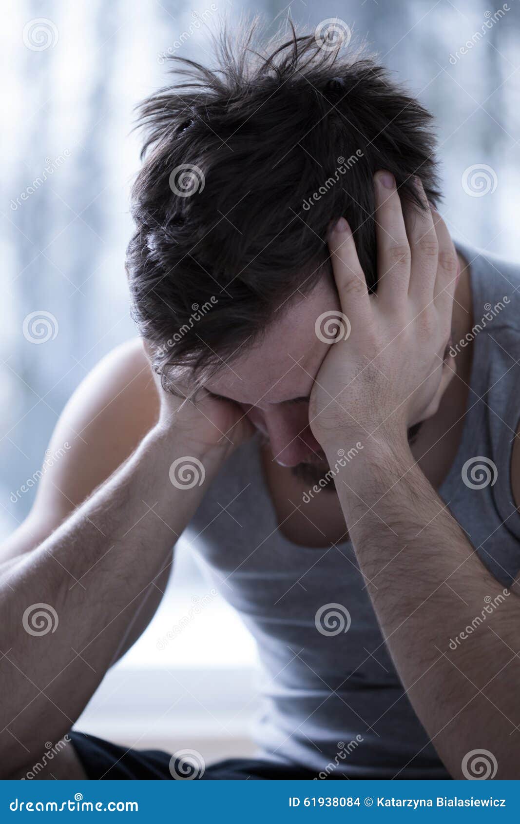 Man Having Serious Problems Stock Photo - Image of problems, disorder ...
