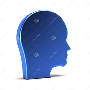 Man Head. 3D Rendering Illustration Stock Illustration - Illustration ...