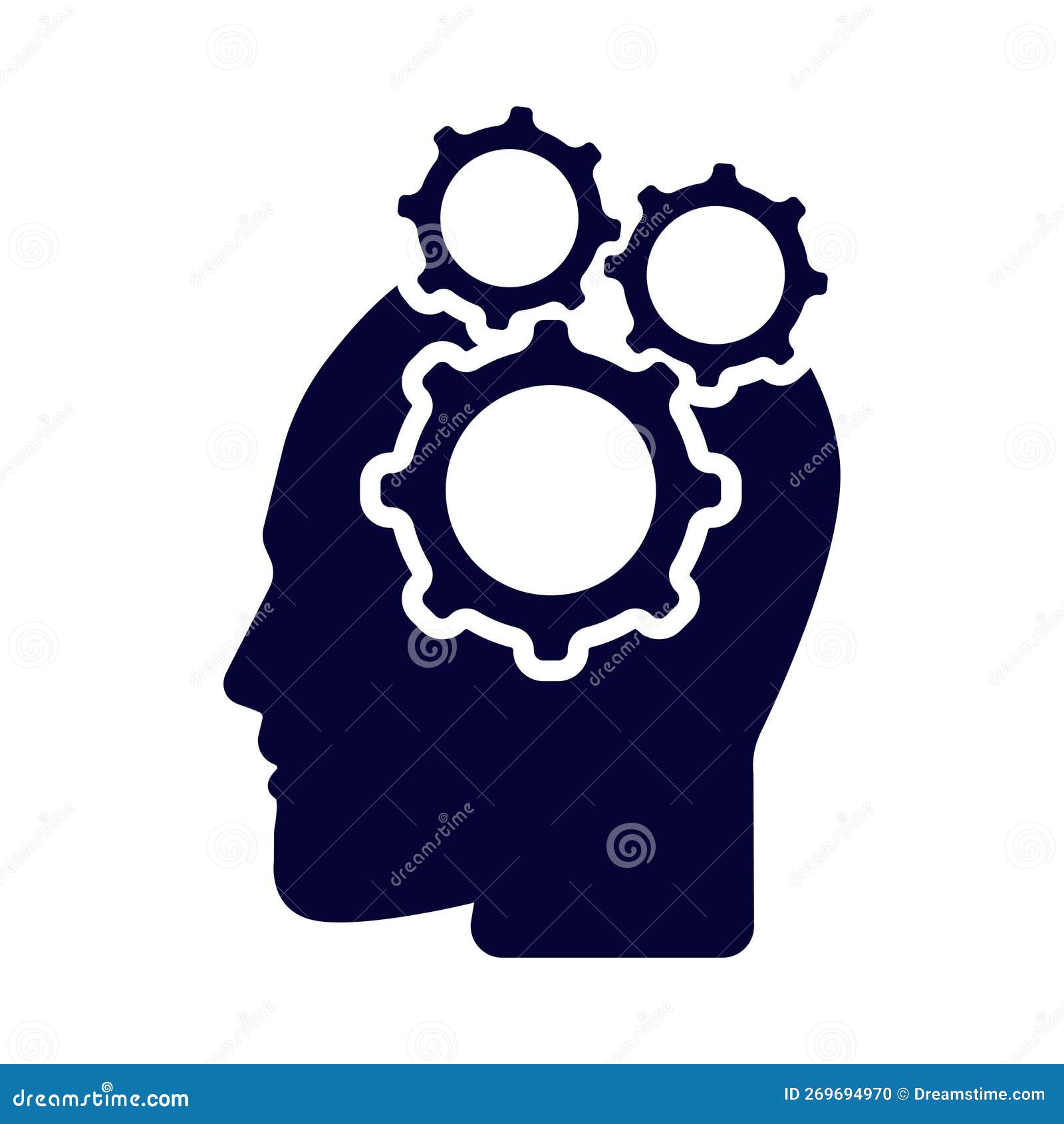 Man, Head, Gear, Setting, Human Management Icon Stock Vector ...
