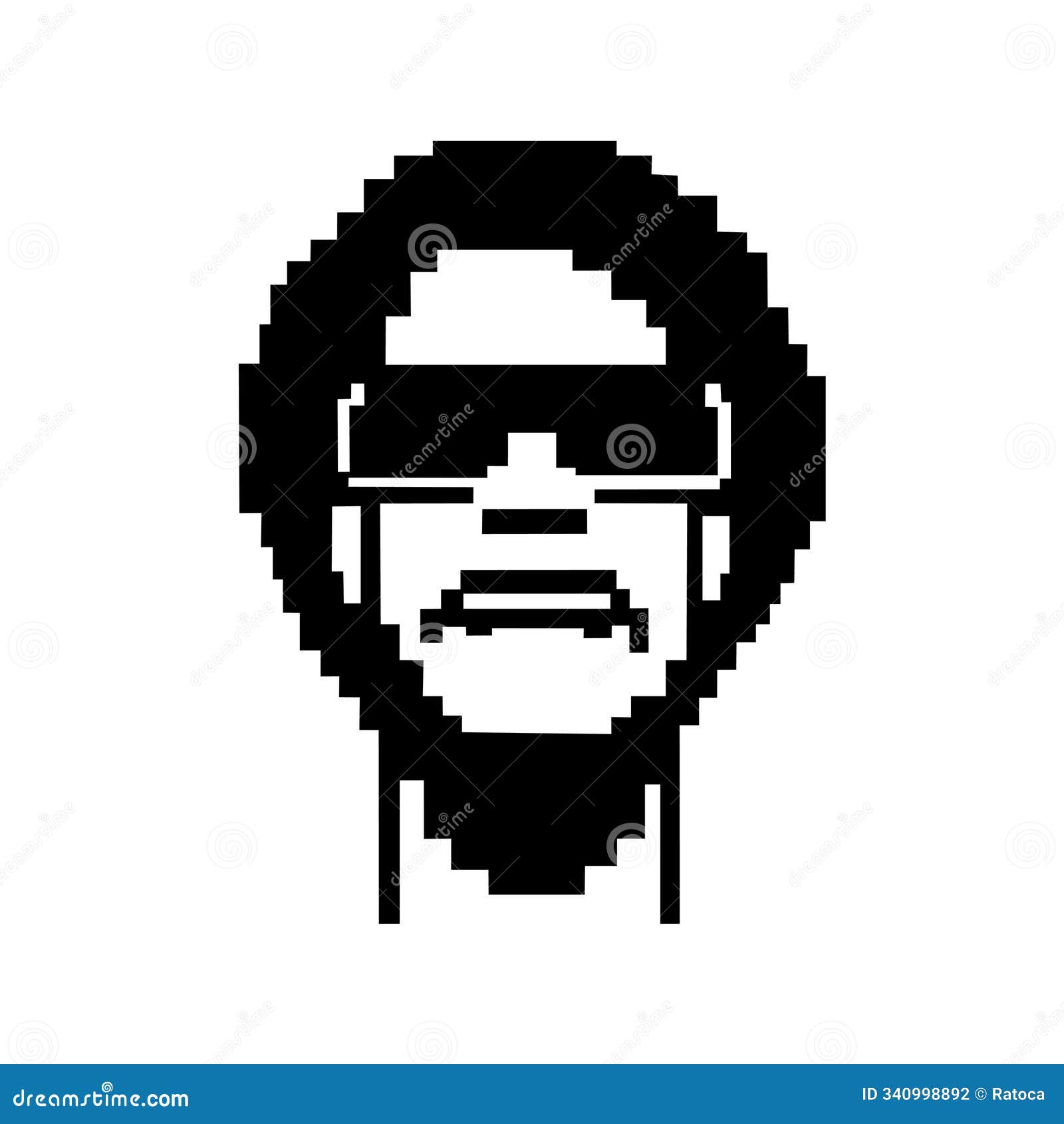 Man head pixel art stock illustration. Illustration of embroidery ...