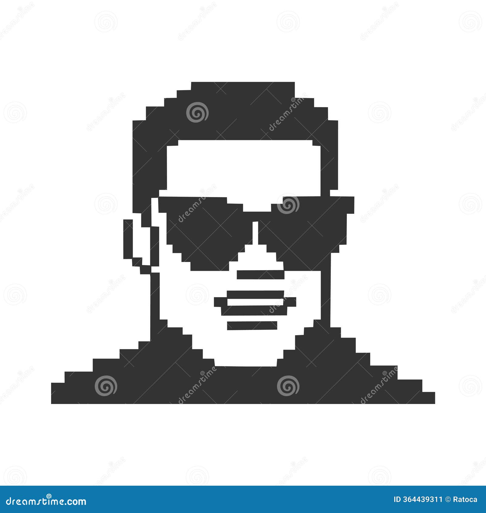 Fox Head In Pixel Art Style. Vector Illustration | CartoonDealer.com ...