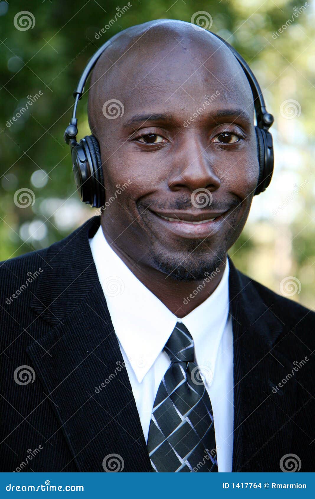 Man with Headphones stock photo. Image of headphones, listen - 1417764