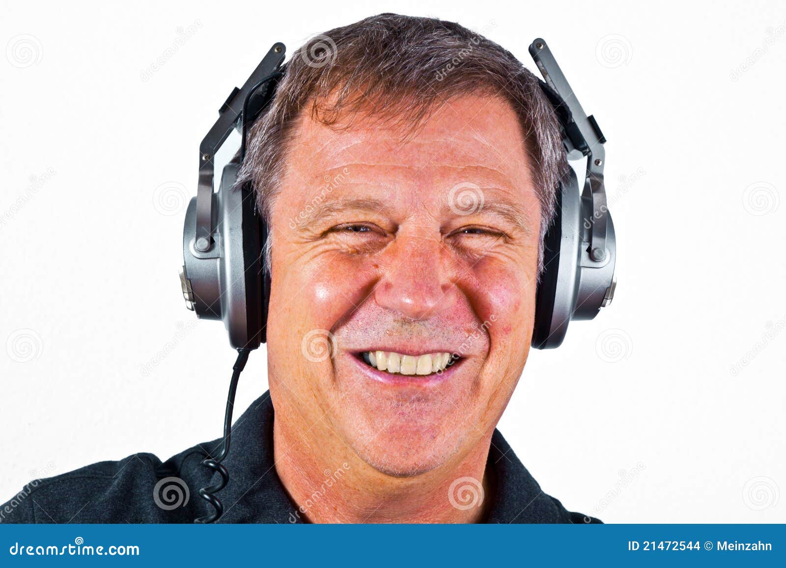 Man with headphones stock photo. Image of entertainmant - 21472544
