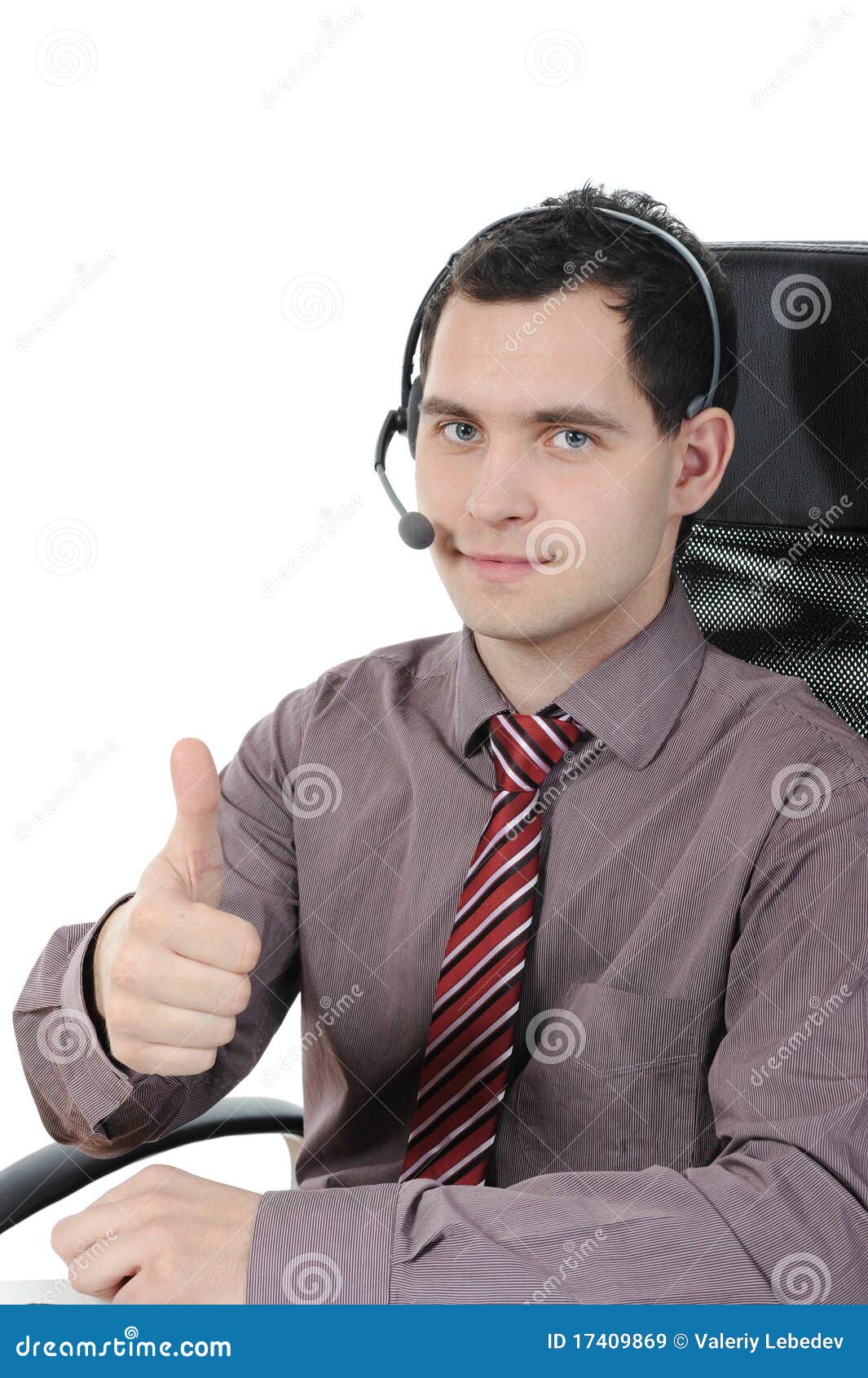 Man with a headset stock image. Image of office, chair - 17409869 Man with a headset stock image. Image of office, chair - 17409869