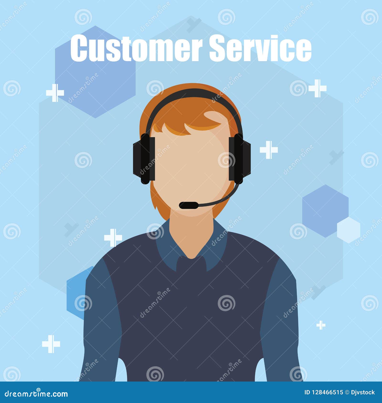 Customer Service Call Center Stock Vector - Illustration of phone ...