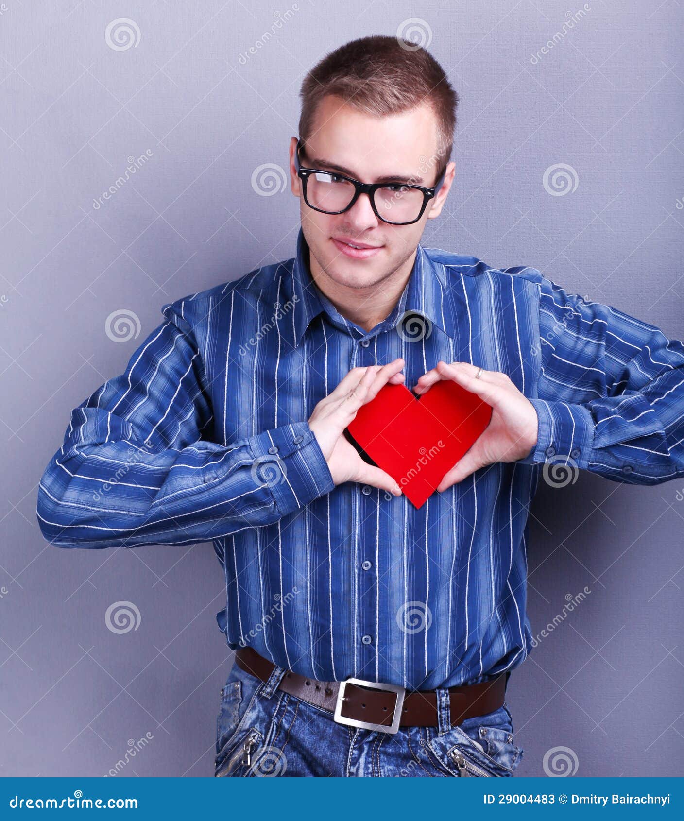 Man with heart stock image. Image of grey, young, male - 29004483