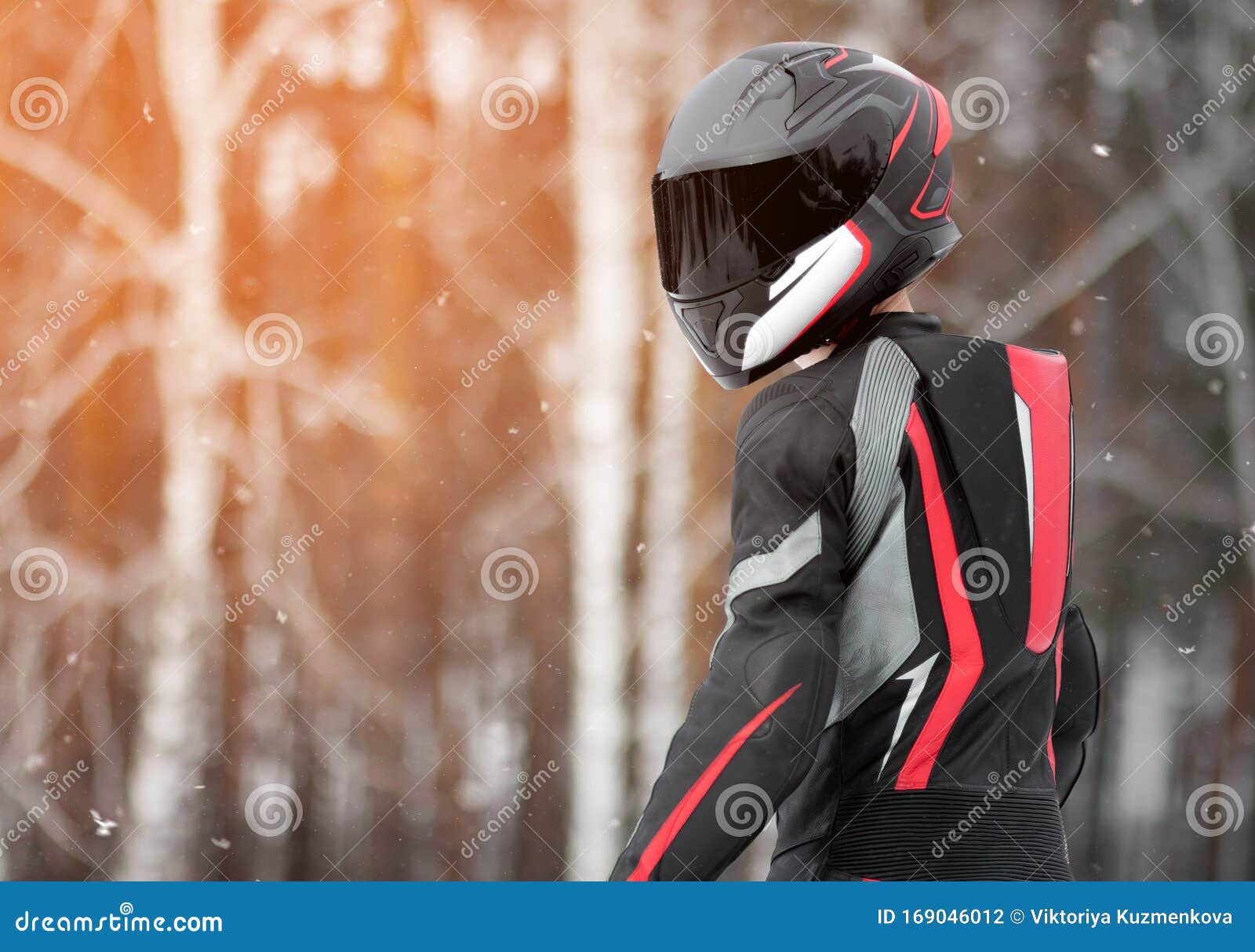 A Man in a Helmet and Full Motorcycle Gear Stock Photo - Image of ...