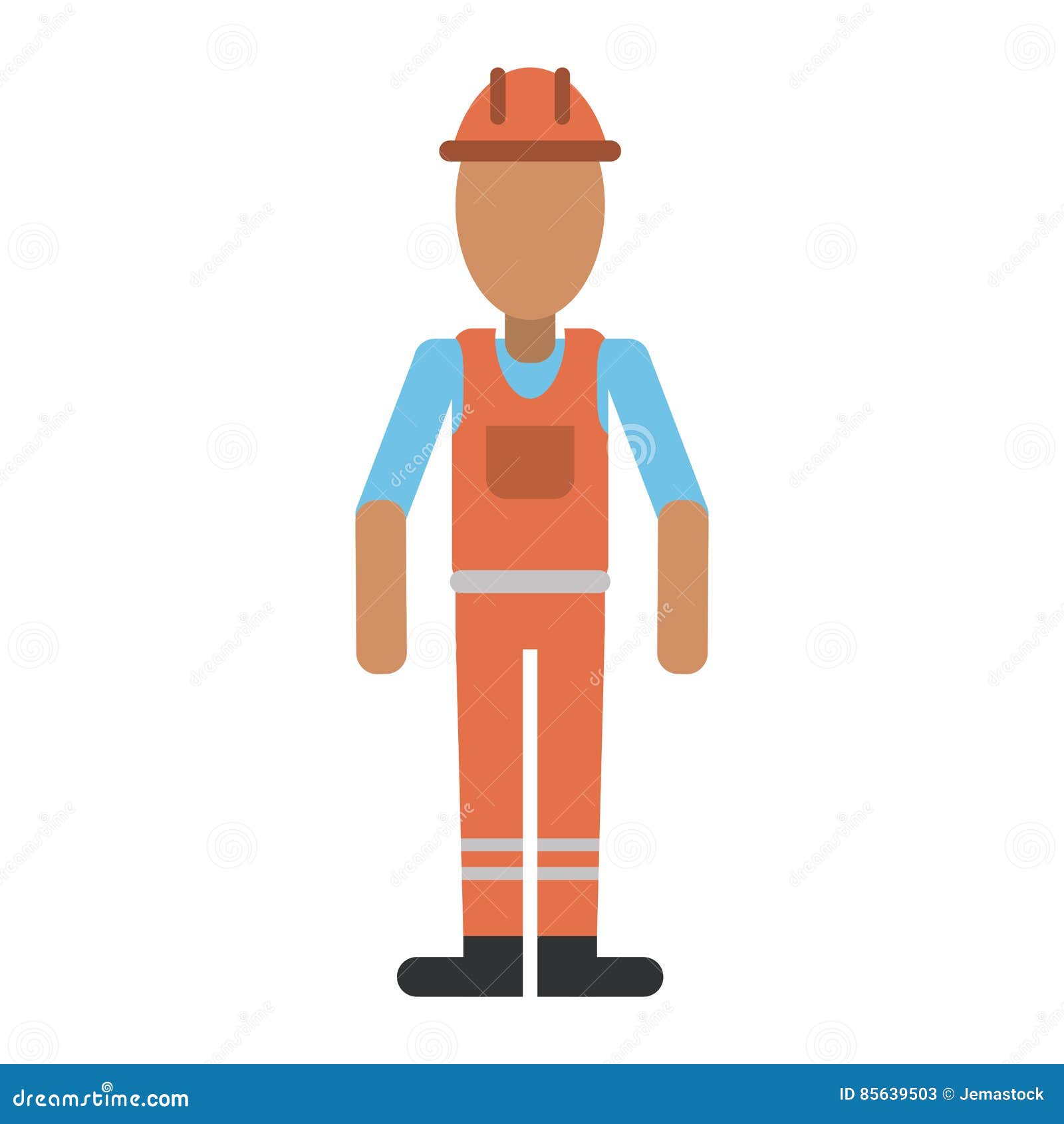Man with Helmet Uniform Work Professional Contractor Stock Vector ...