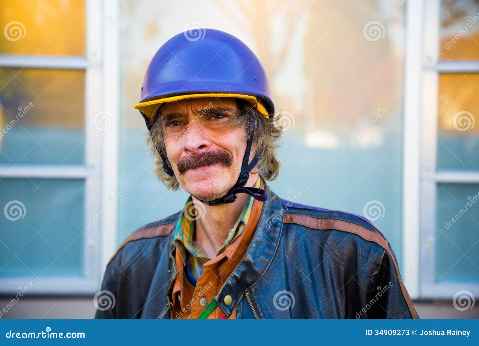 Man in Helmet stock image. Image of outdoors, elderly - 34909273