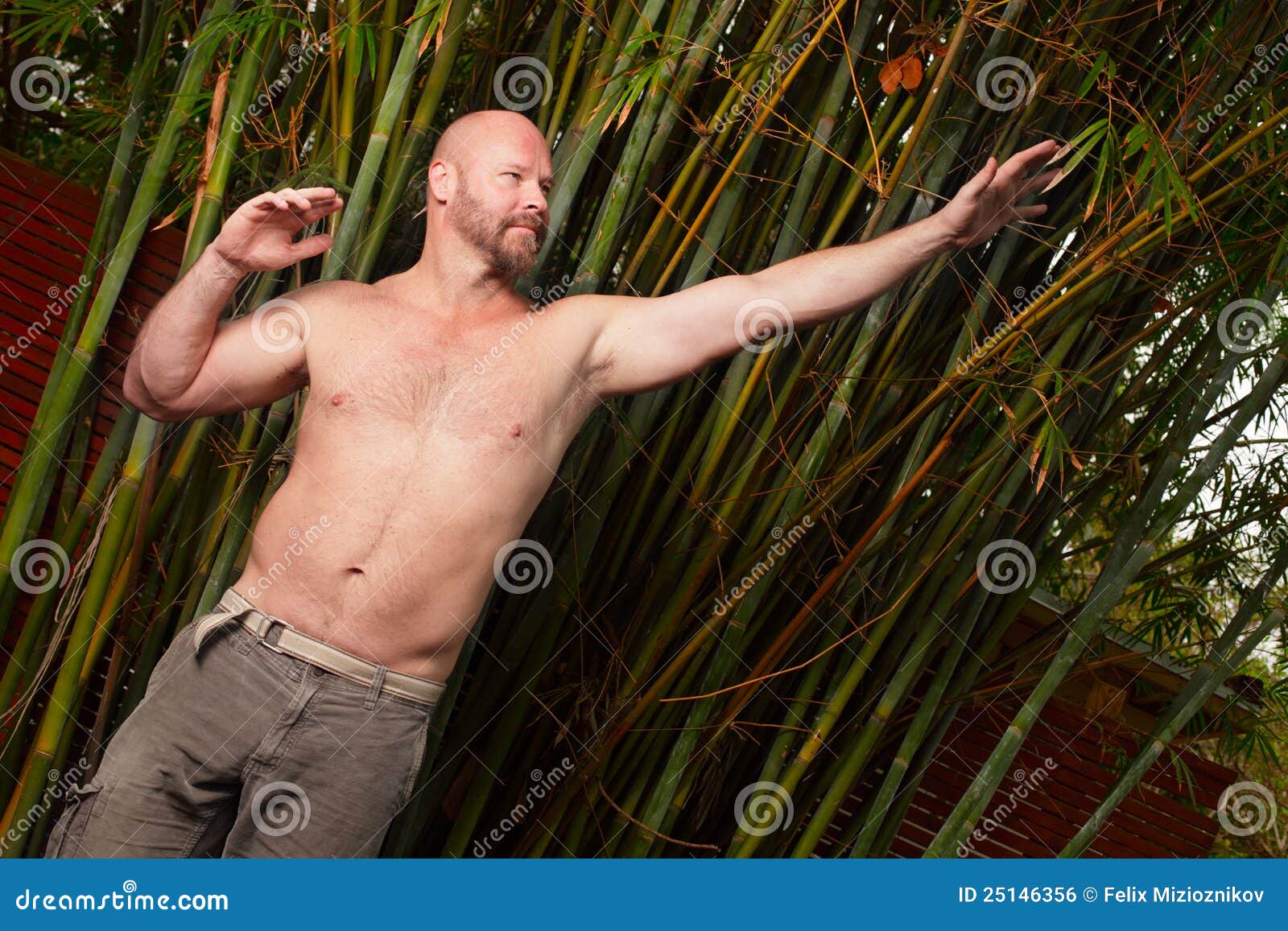 Man in a hero pose stock photo. Image of white, pose - 25146356