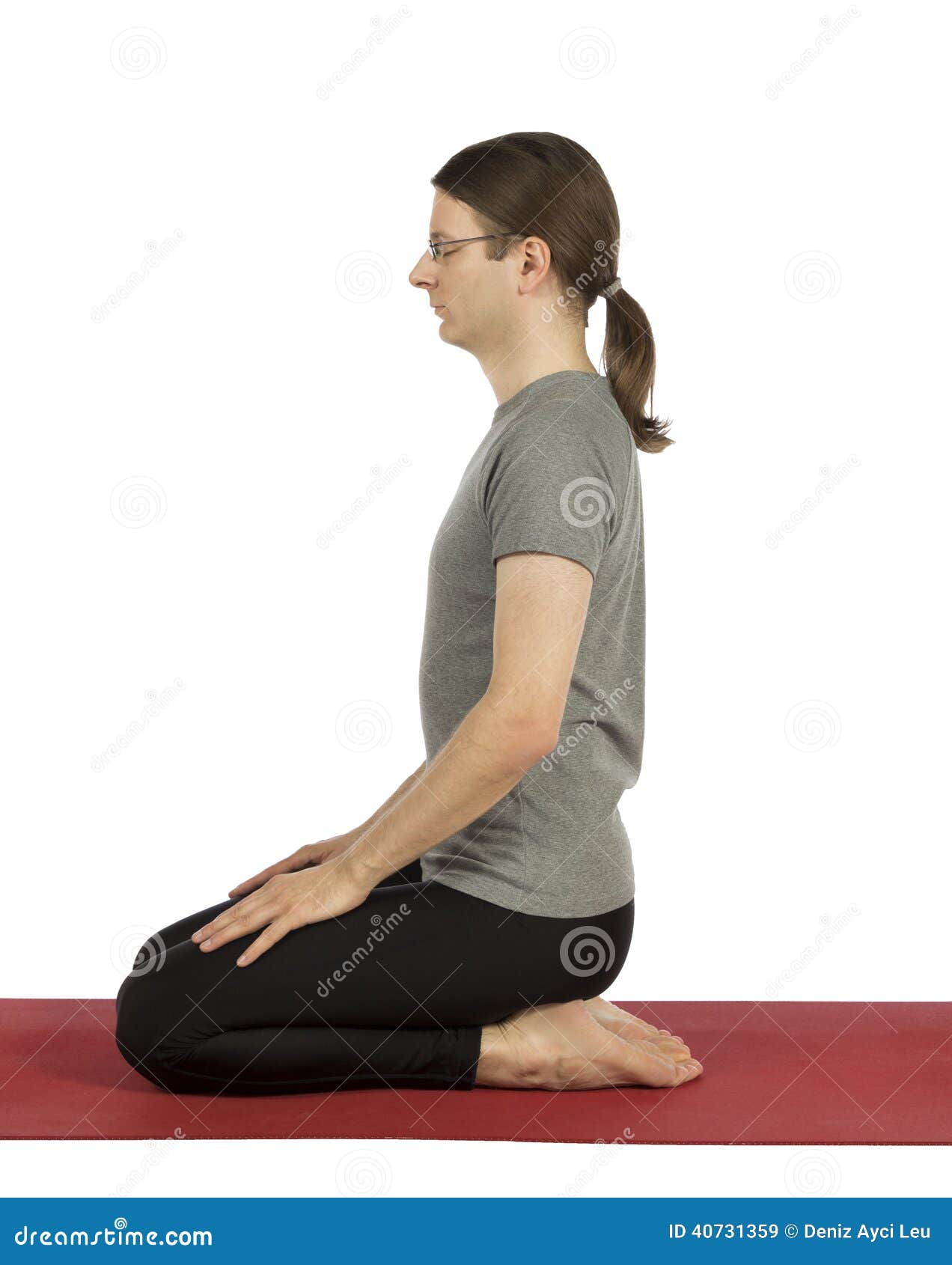 Hero Pose, Virasana Royalty-Free Stock Photography | CartoonDealer.com ...