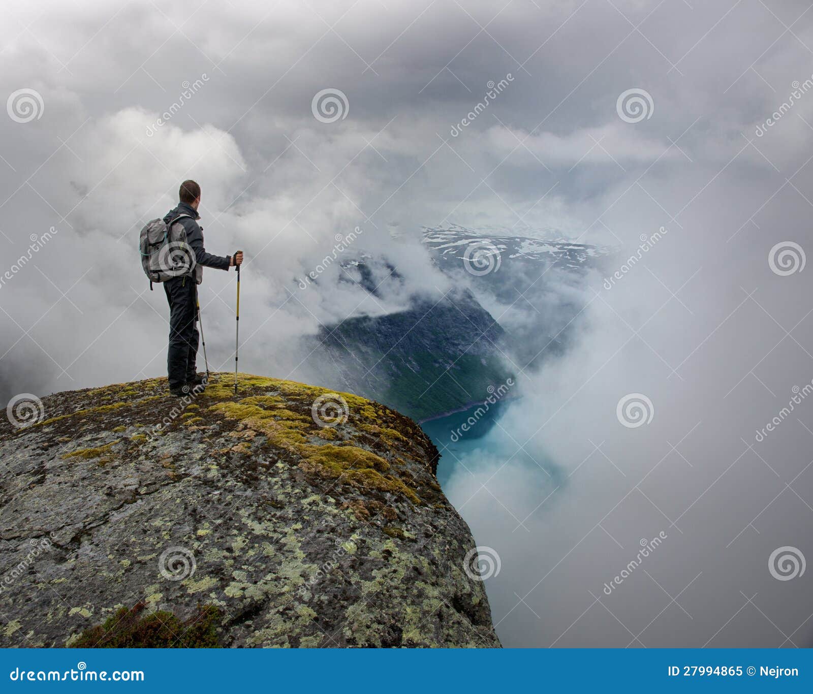 Man hiker in mountains stock image. Image of hiking, hike - 27994865