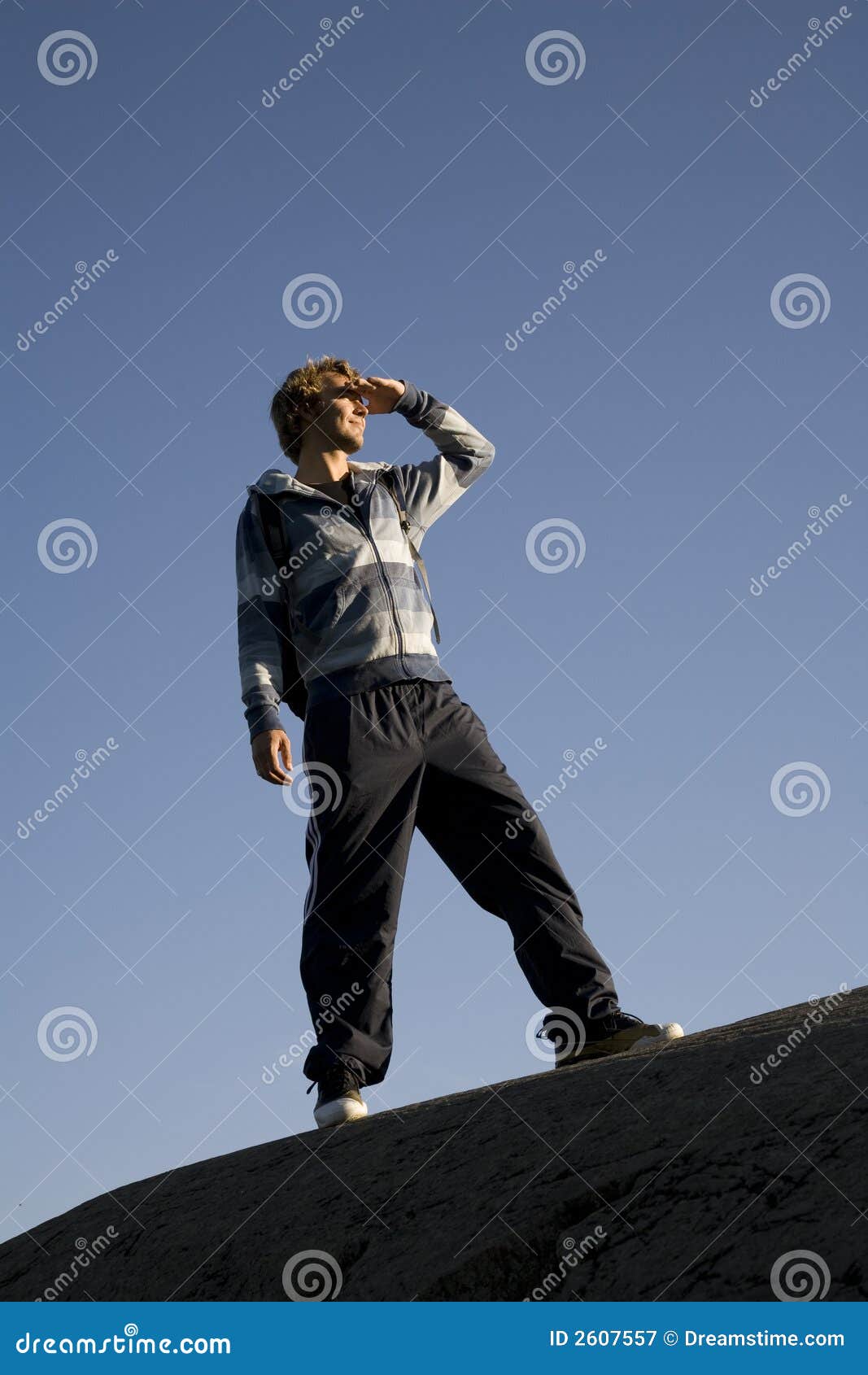Man hiking on mountains stock image. Image of health, mountain - 2607557
