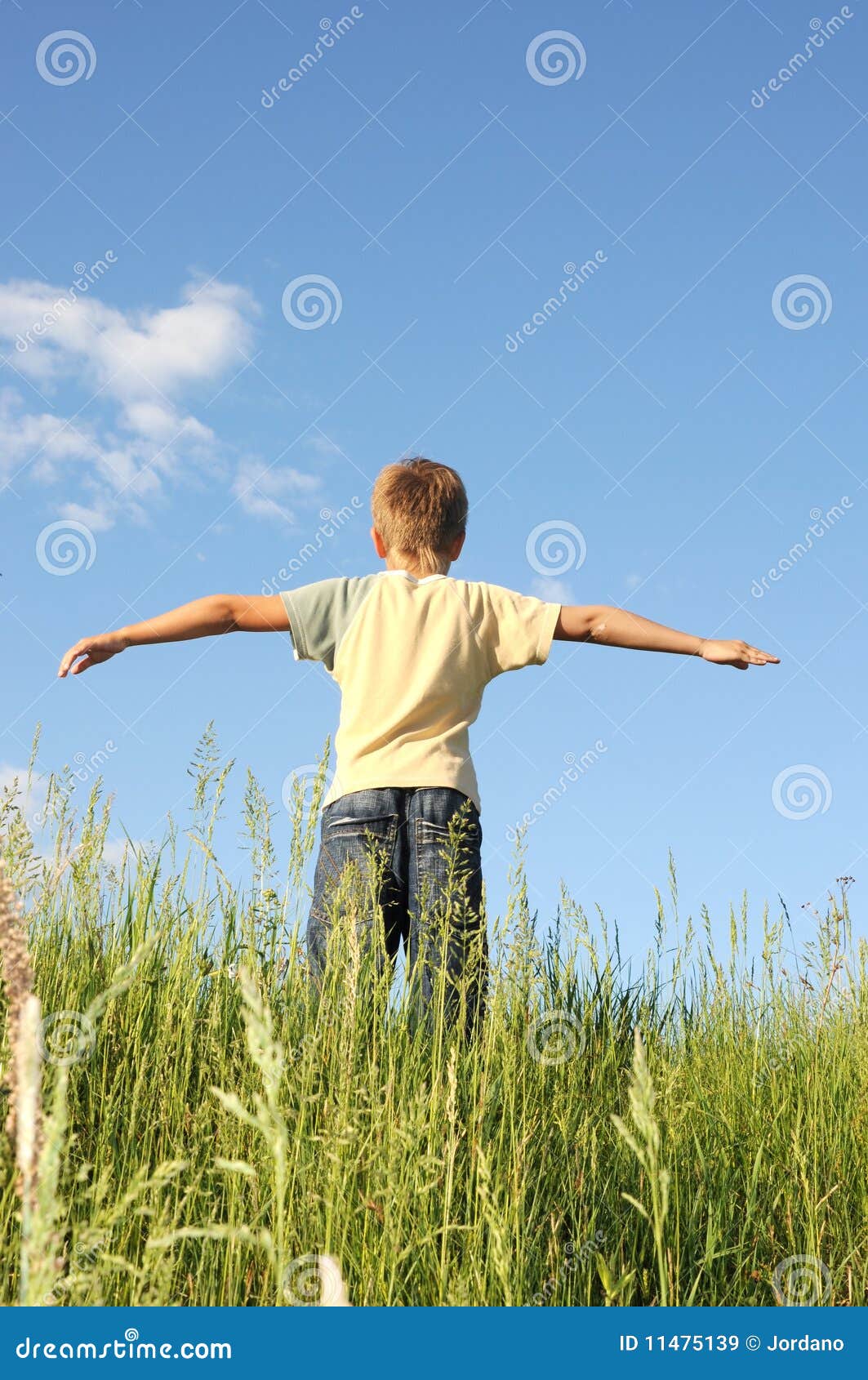 Man with His Arms Wide Open Stock Image - Image of arms, green: 11475139