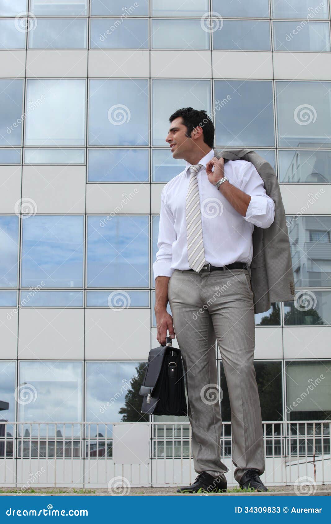 Man with his briefcase stock image. Image of executive - 34309833