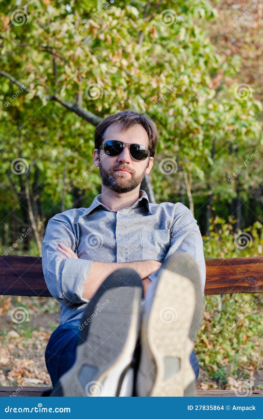 Man with His Feet Up Relaxing Stock Photo - Image of expressing ...