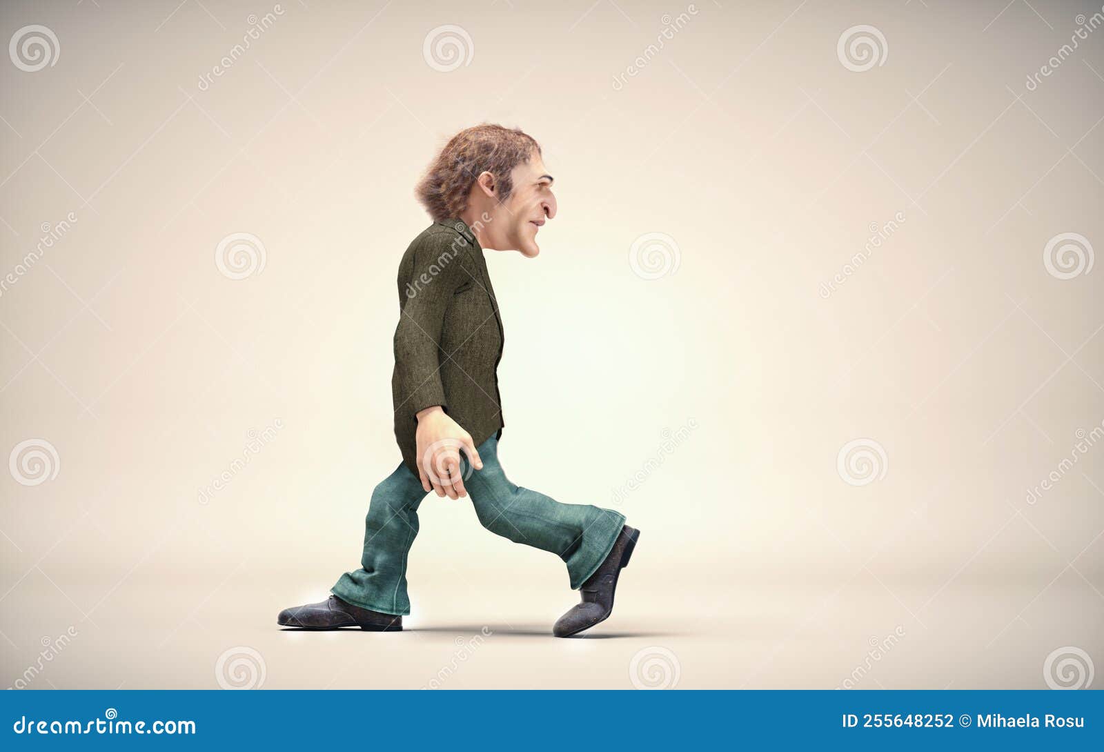 Owl With Head Turned. Funny Comic Style Cute Owl Bird Doodle. Vector ...