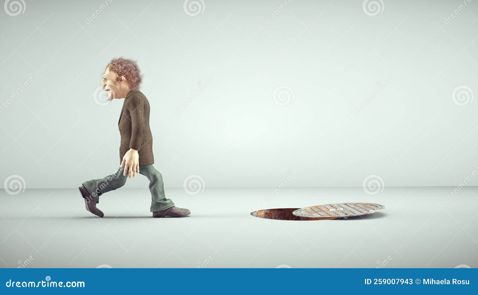 Owl With Head Turned. Funny Comic Style Cute Owl Bird Doodle. Vector ...