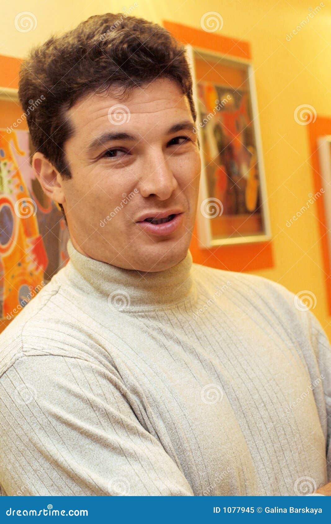 Man in his studio stock image. Image of modern, people - 1077945