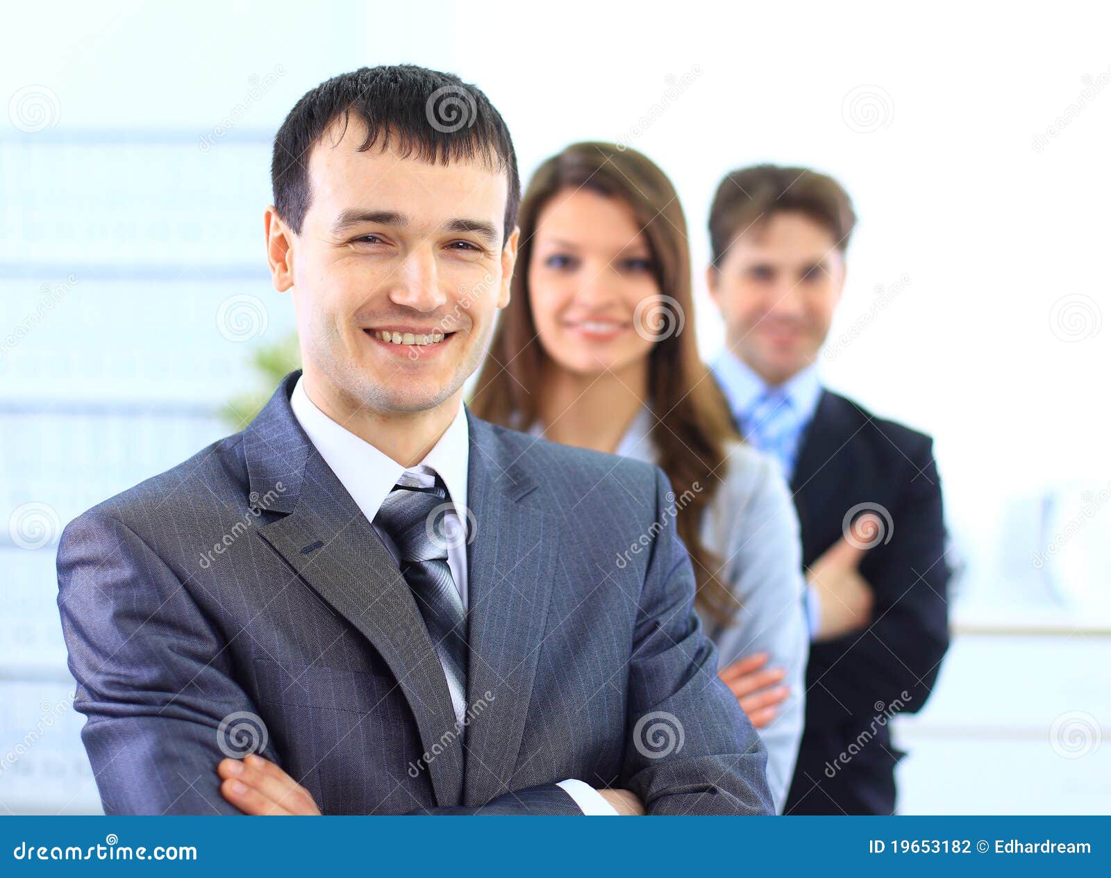 Man and his team stock photo. Image of business, colleagues - 19653182