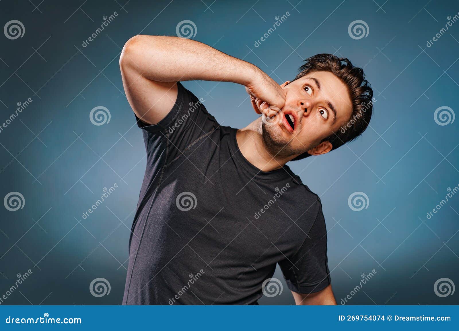 Hitting hand stock photo. Image of muscular, fist, handsome - 269754074