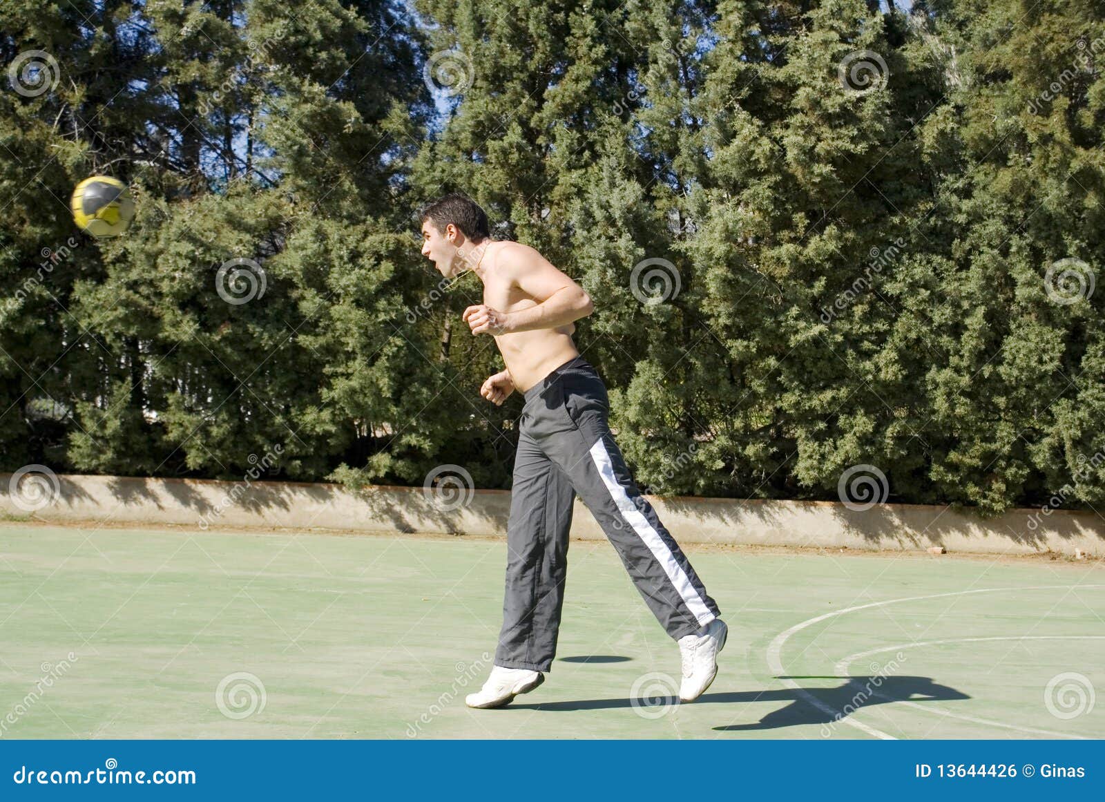 Man hitting ball stock photo. Image of ball, nature, play - 13644426