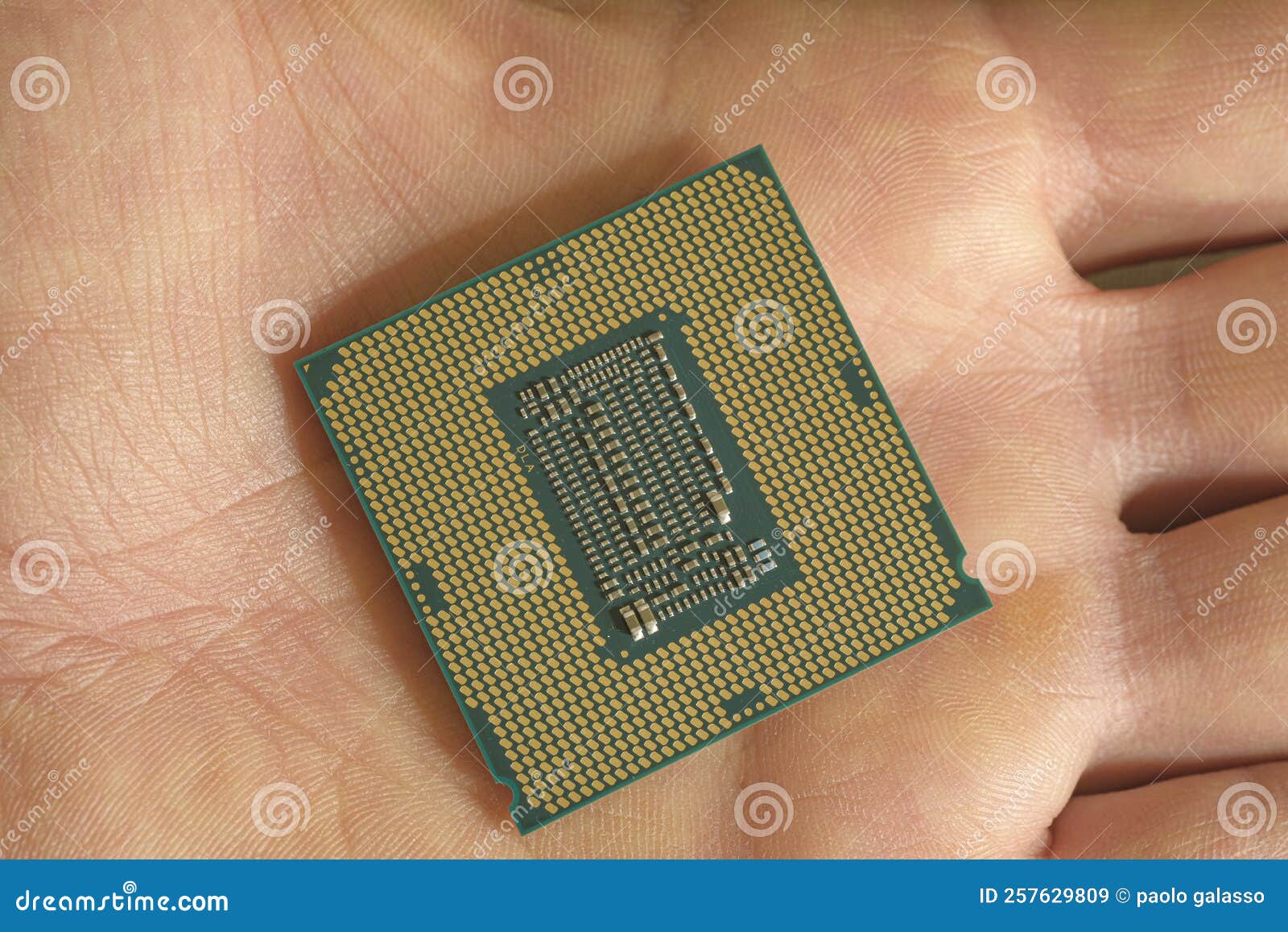 Man Hold an Hi Tech Desktop Pc Cpu Part,computer Components Chip ...
