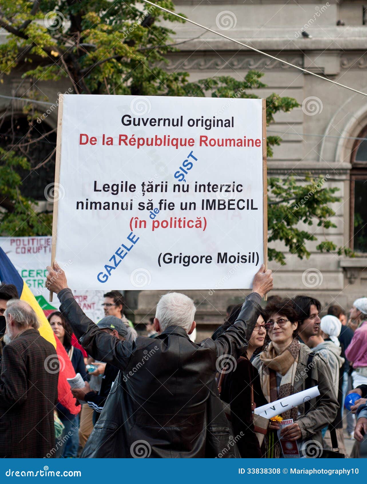 Man Holding a Banner and Protesting Editorial Stock Photo - Image of ...