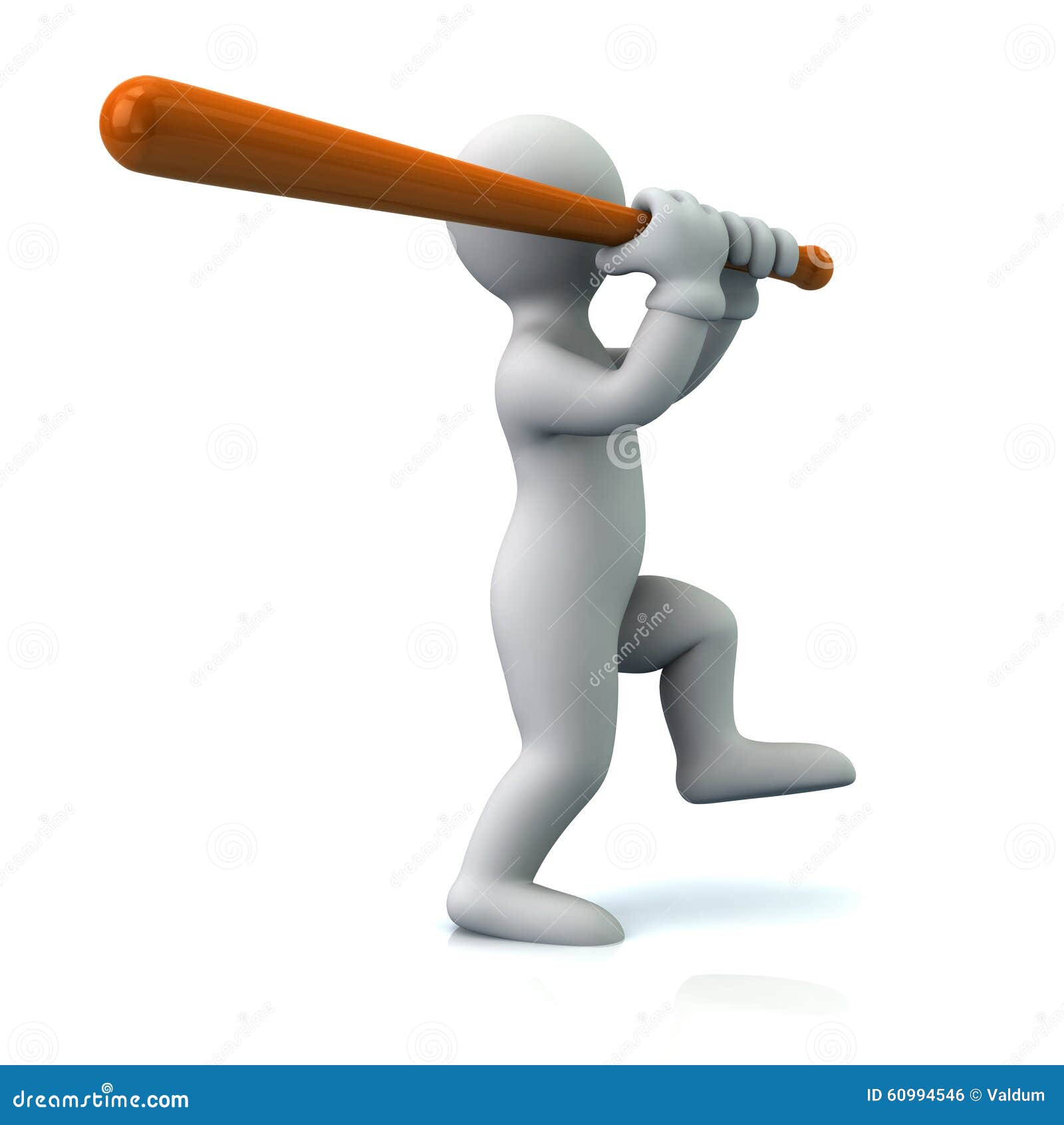 Man holding baseball bat stock illustration. Illustration of american ...