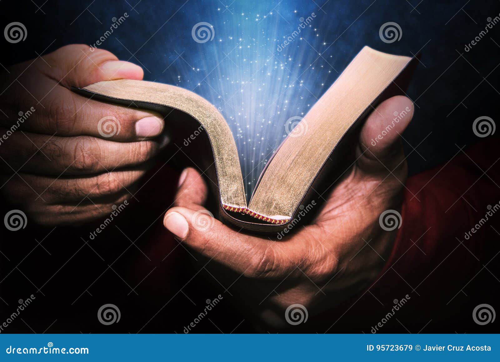 Man holding the Bible stock image. Image of catholic - 95723679