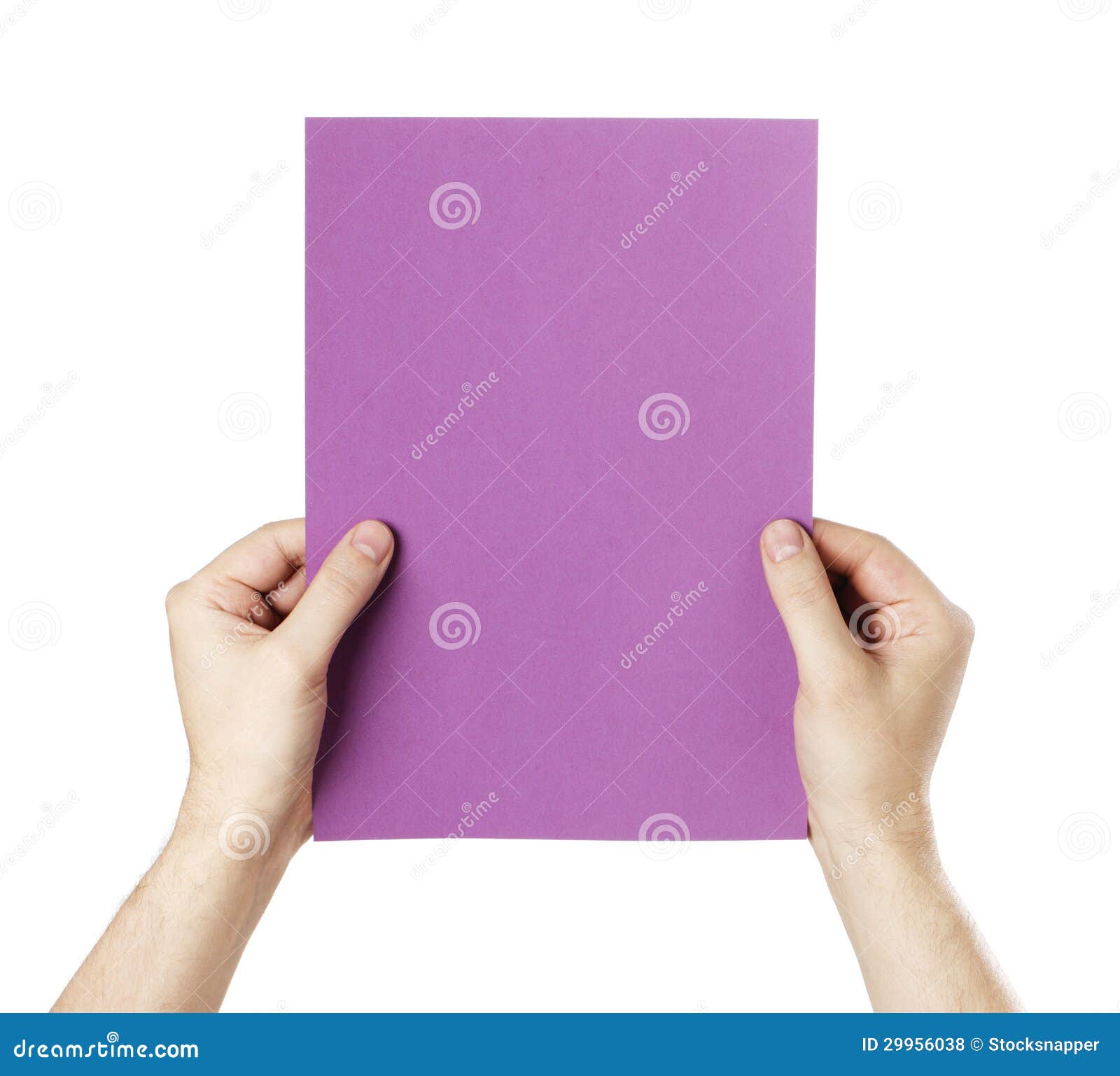 Purple Paper stock photo. Image of isolated, note, hold - 29956038
