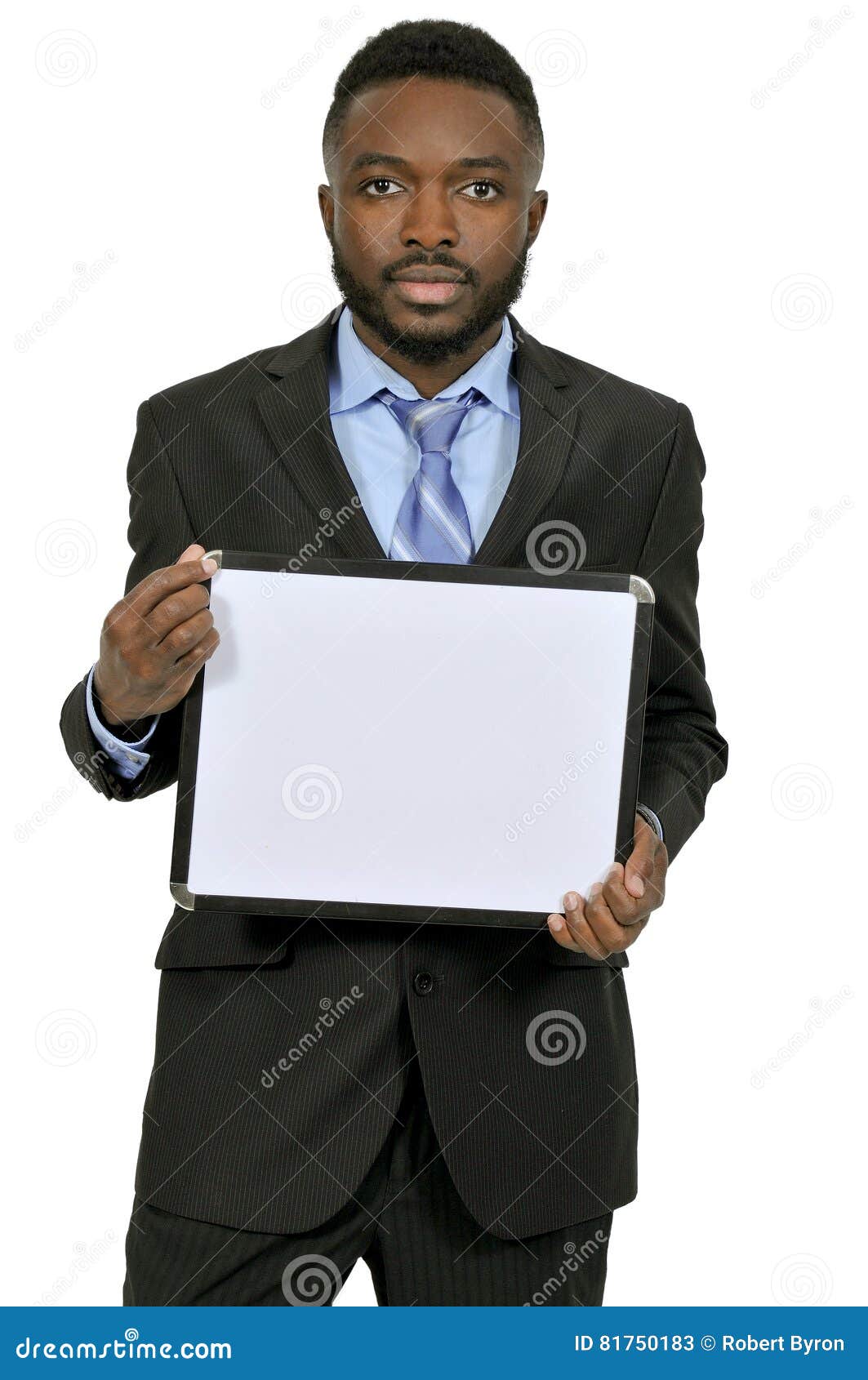 Man Holding Blank Sign stock image. Image of expression - 81750183
