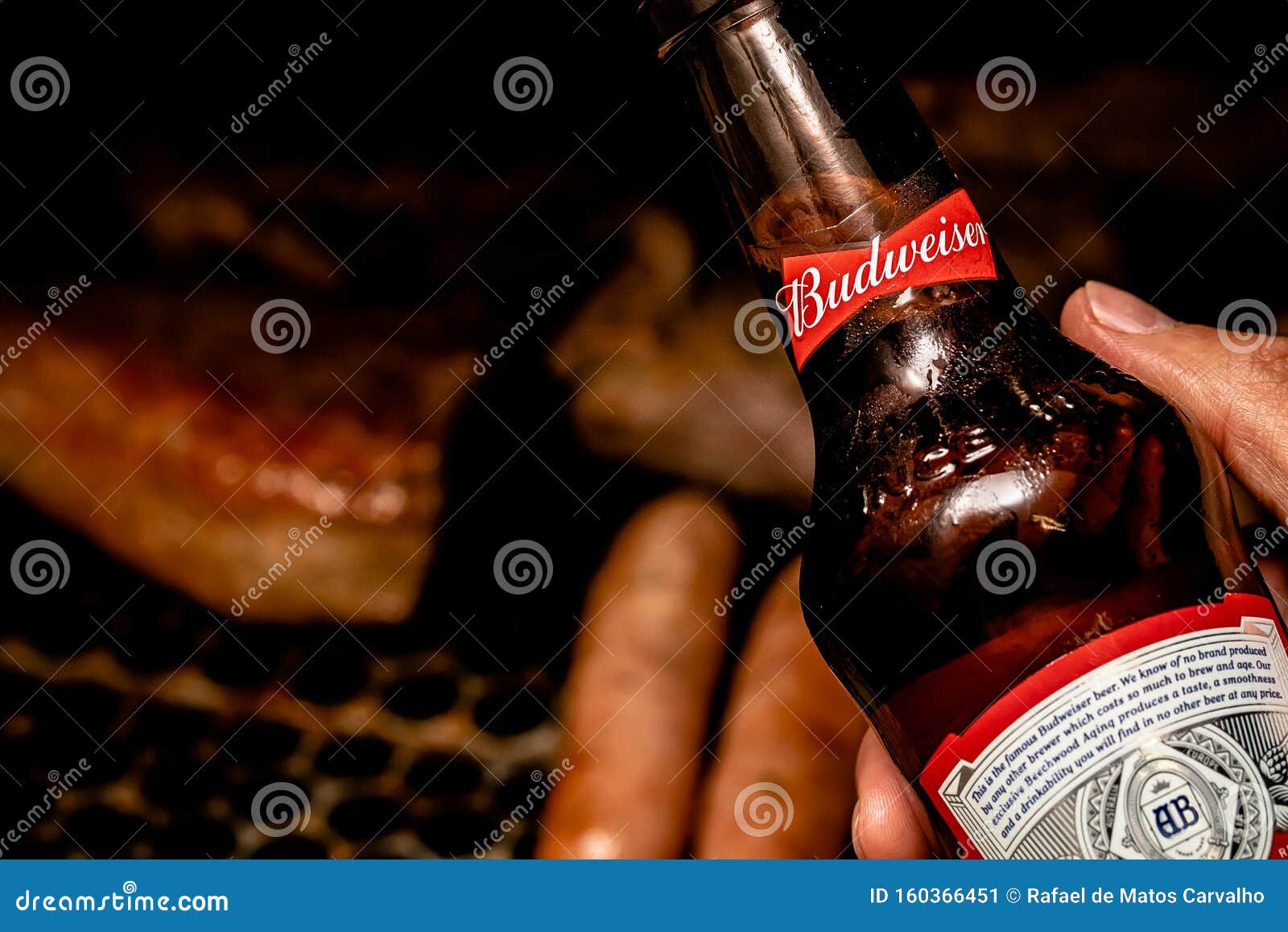 A Can Of Budweiser Beer On A Nature Background. Editorial Image ...
