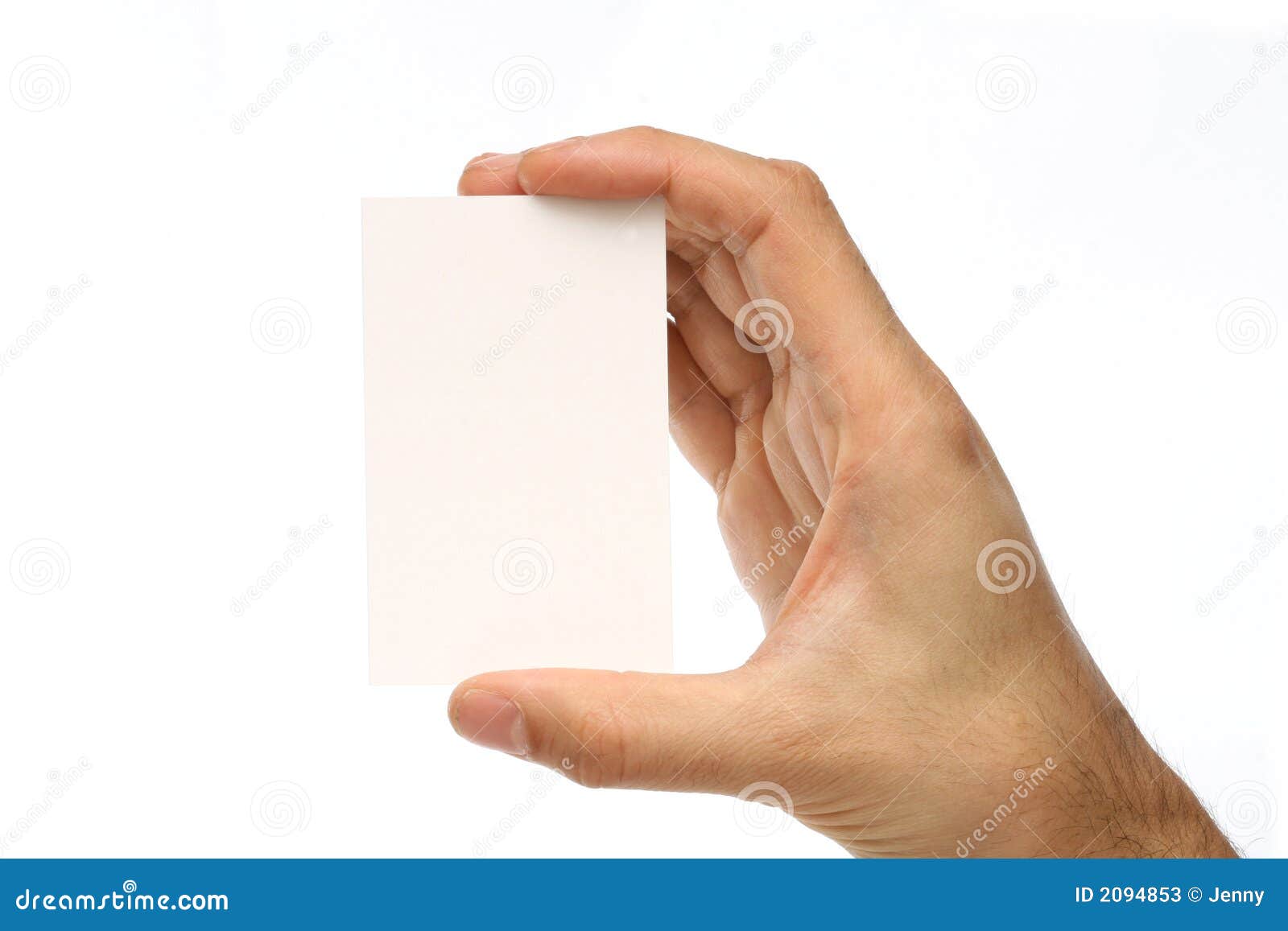 Man Holding a Business Card Stock Image - Image of copy, banner: 2094853